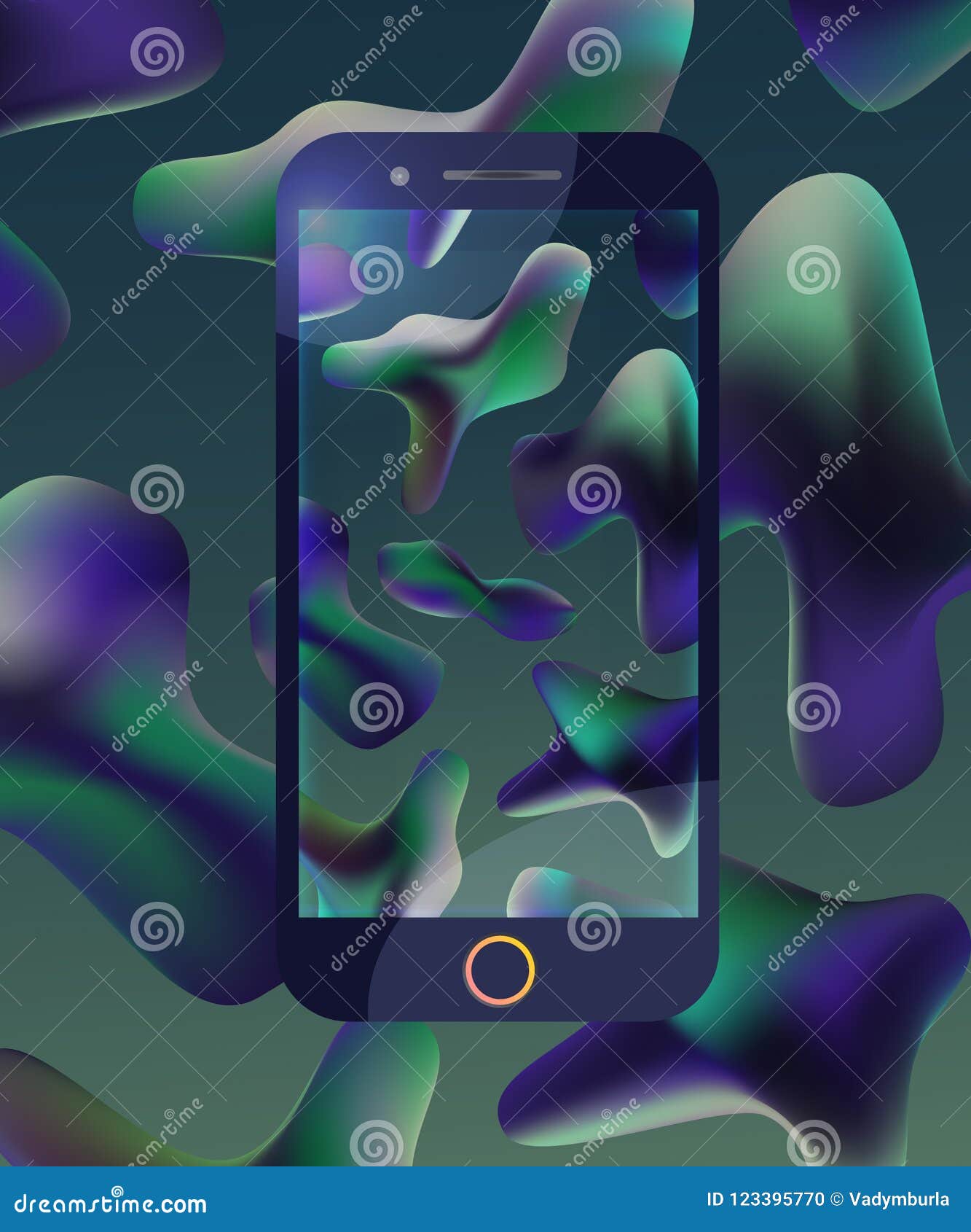 Smartphone Design Abstract Background Vector Stock Vector ...