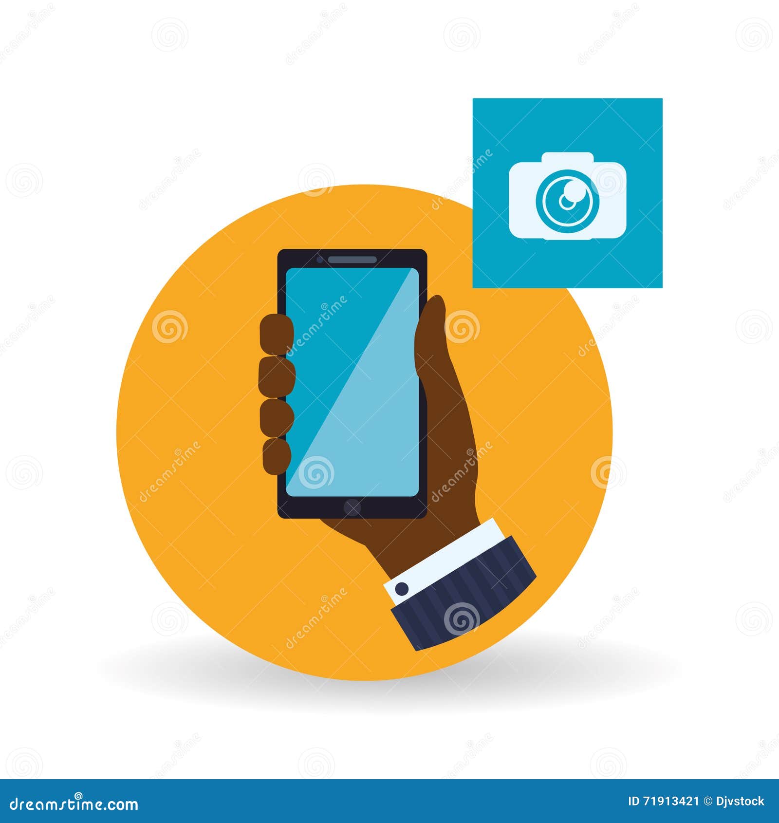 Smartphone Design. App Icon. White Background Stock Vector ...