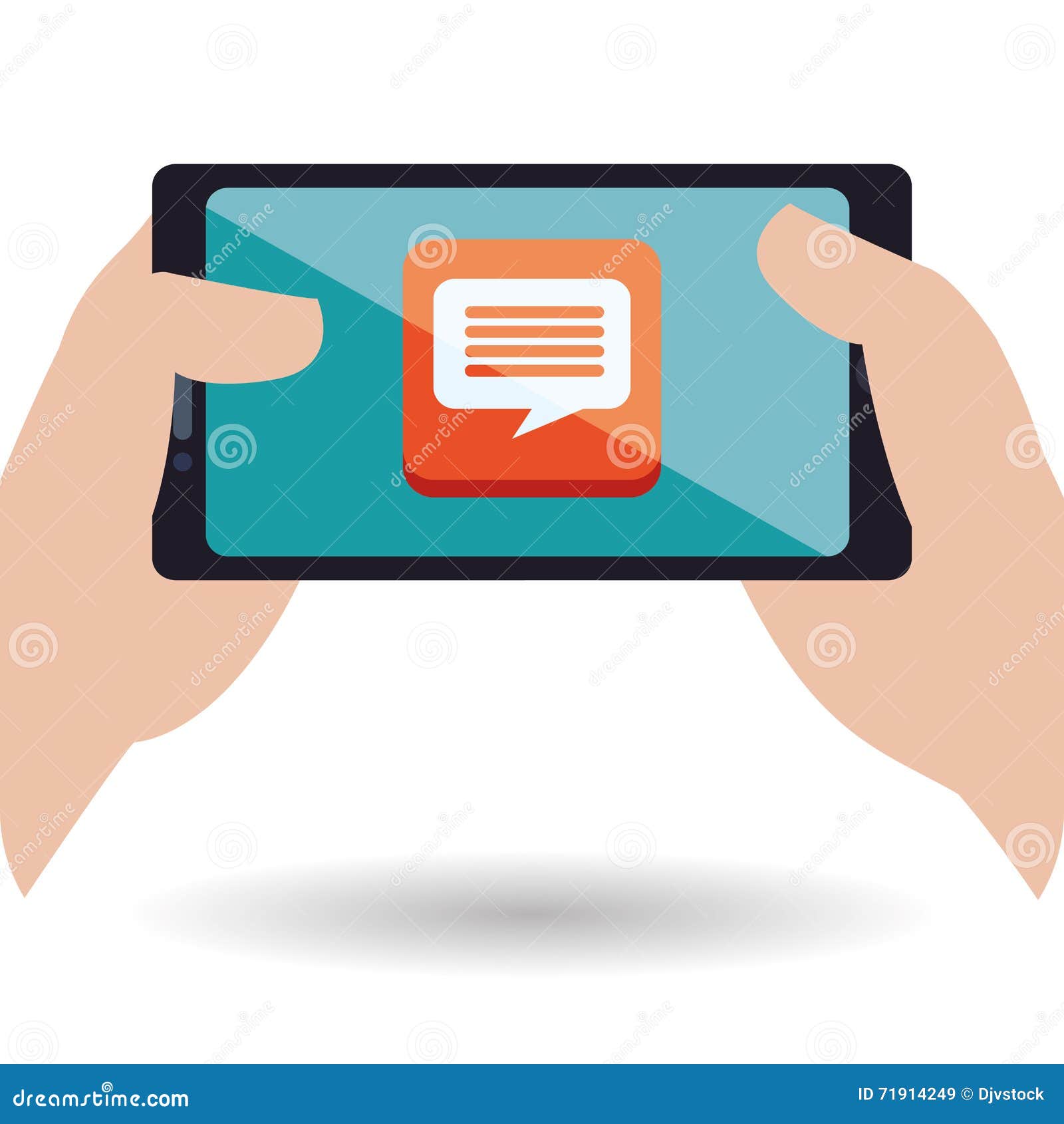 Smartphone Design. App Icon. White Background Stock Vector ...