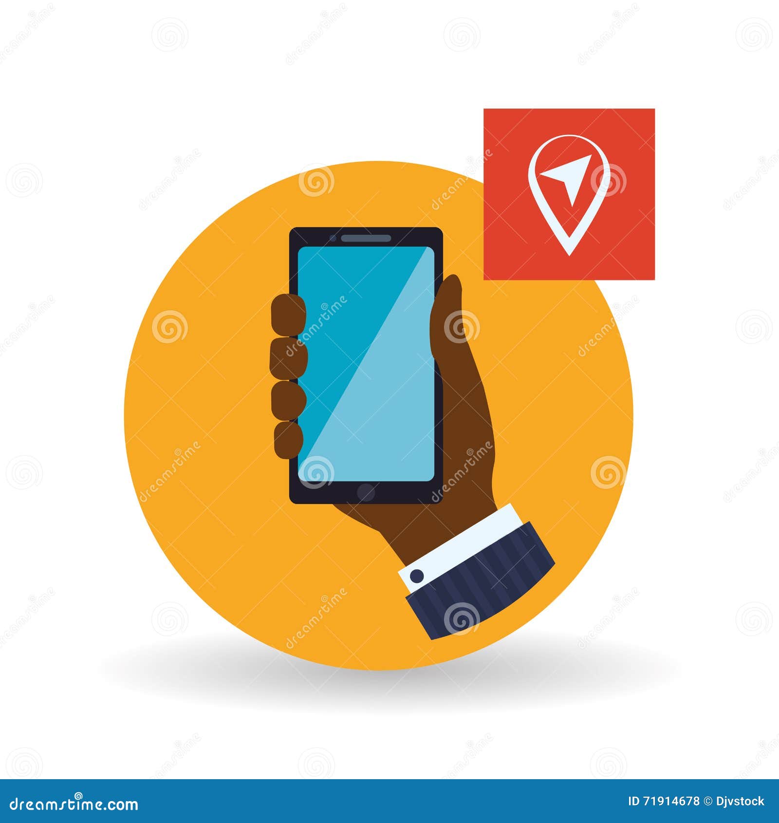 Smartphone Design. App Icon. White Background Stock Vector ...