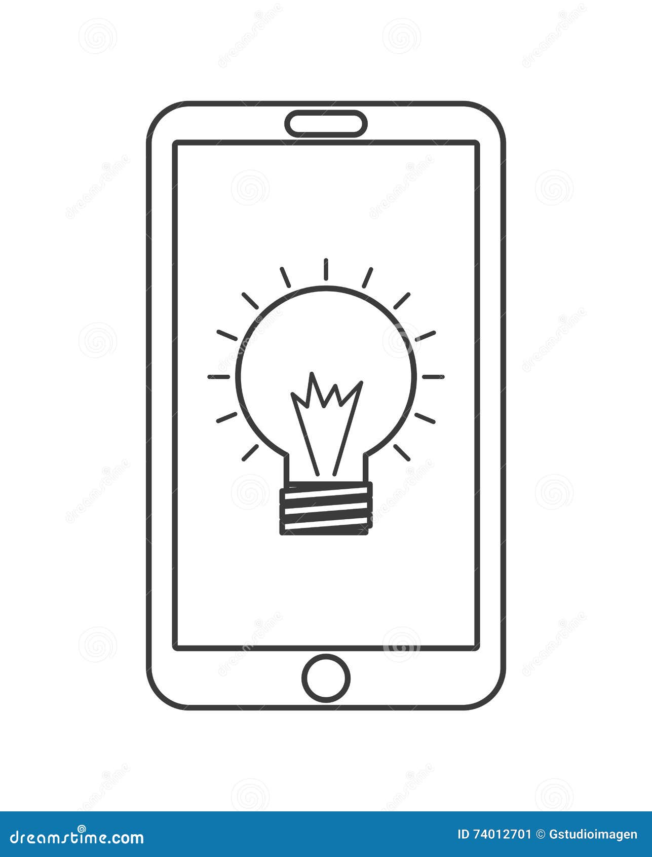 Smartphone Design. Gadget Concept. Vector Graphic Stock Illustration ...