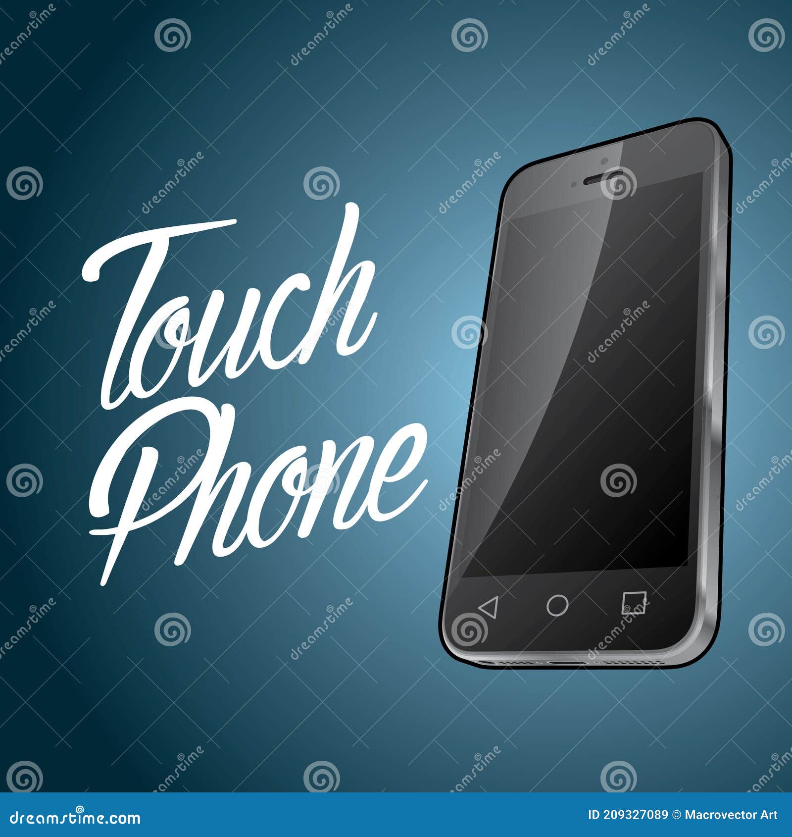 Smartphone Device Design Poster Stock Vector - Illustration of message ...