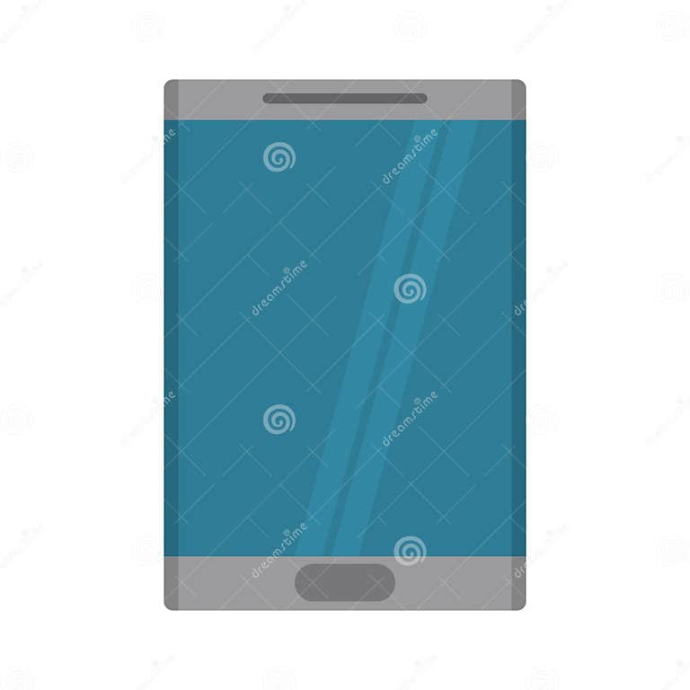 Smartphone Device Mobile Blue Screen Stock Vector - Illustration of ...