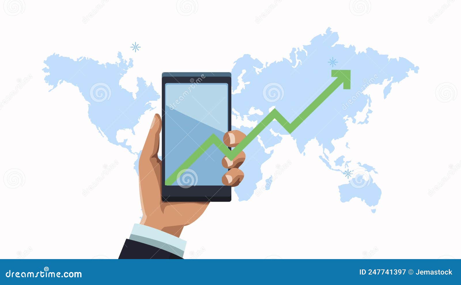 Smartphone Device Technology with Arrow Animation Stock Video - Video ...