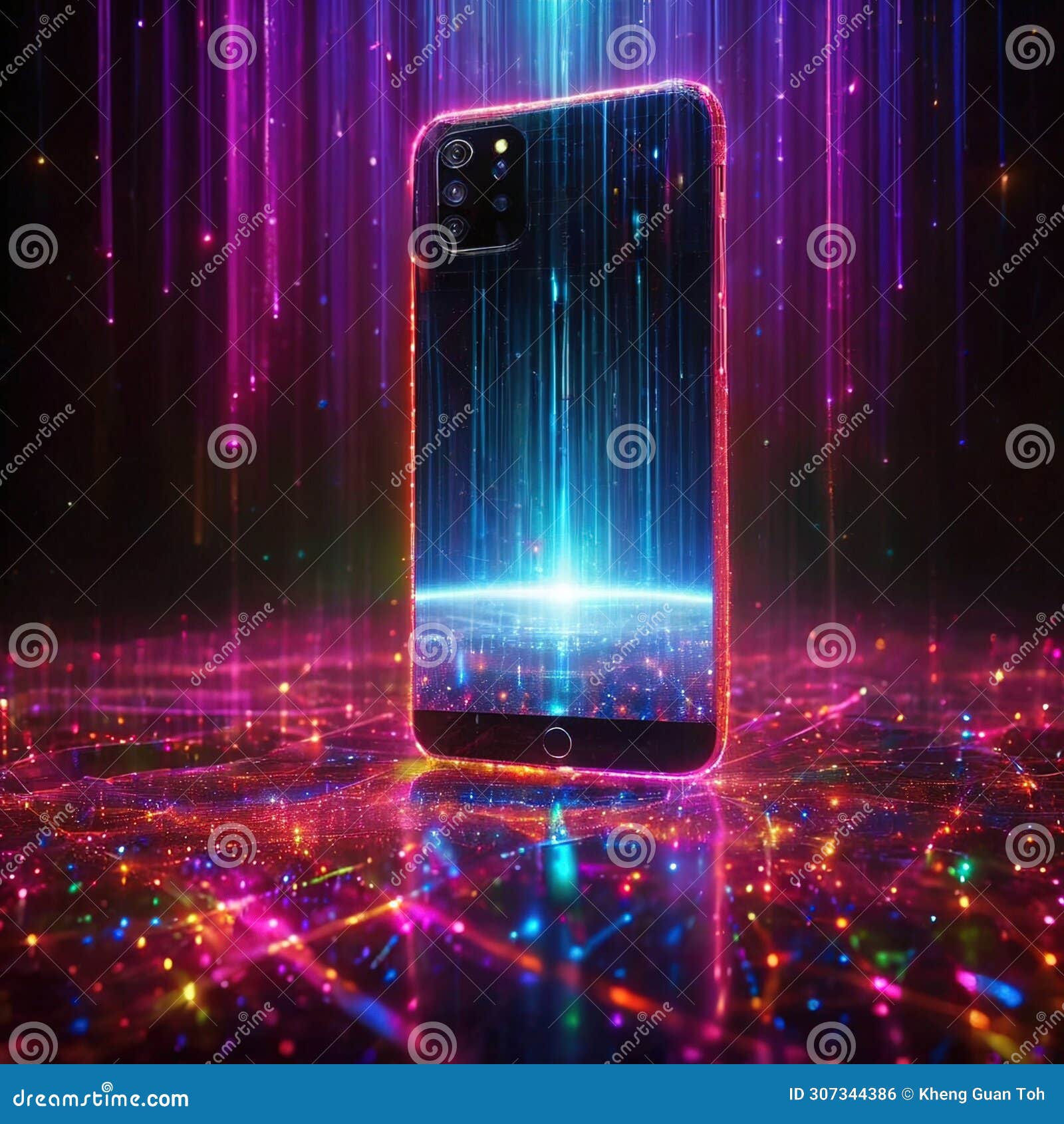 Smartphone Digital Representation of Information Technology Mobile ...