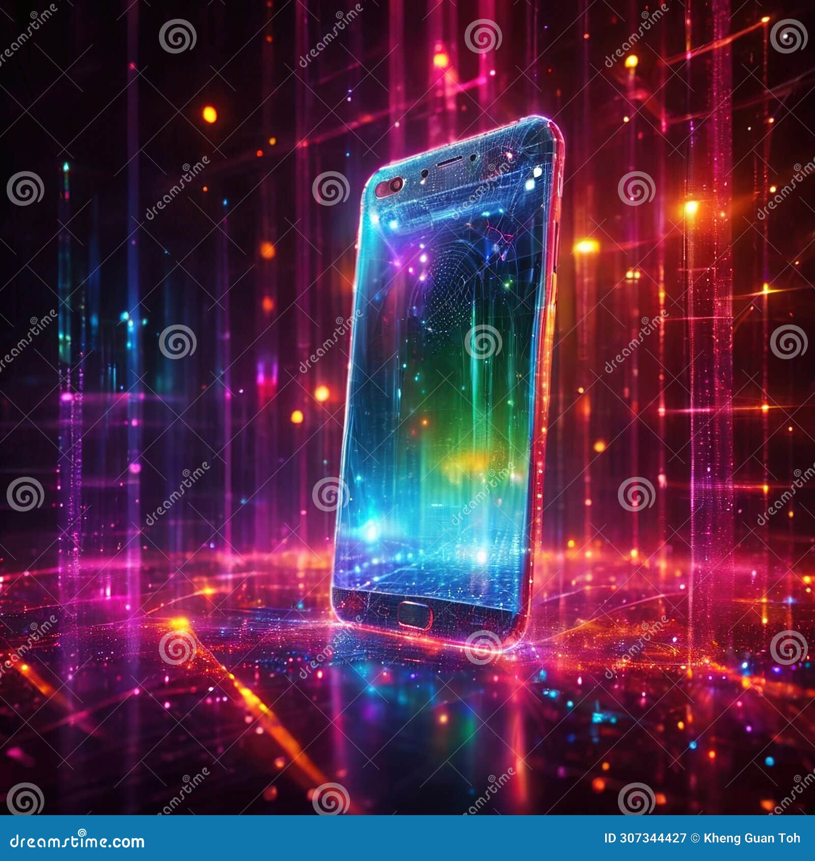 Smartphone Digital Representation of Information Technology Mobile ...