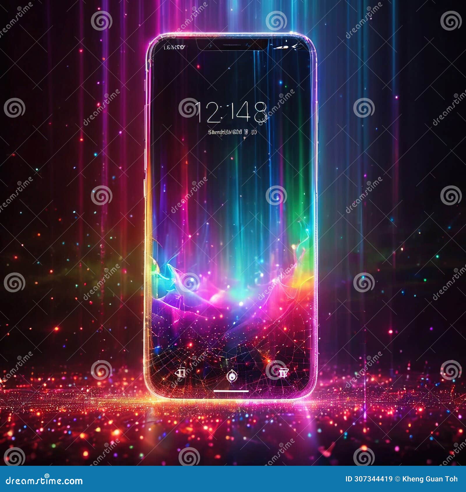 Smartphone Digital Representation of Information Technology Mobile ...