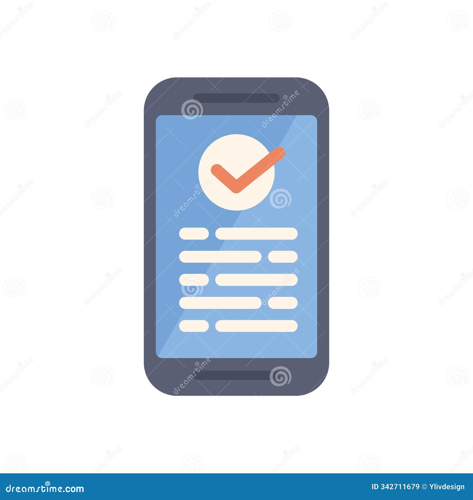Smartphone Displaying Completed Checklist on Screen for Task Management ...
