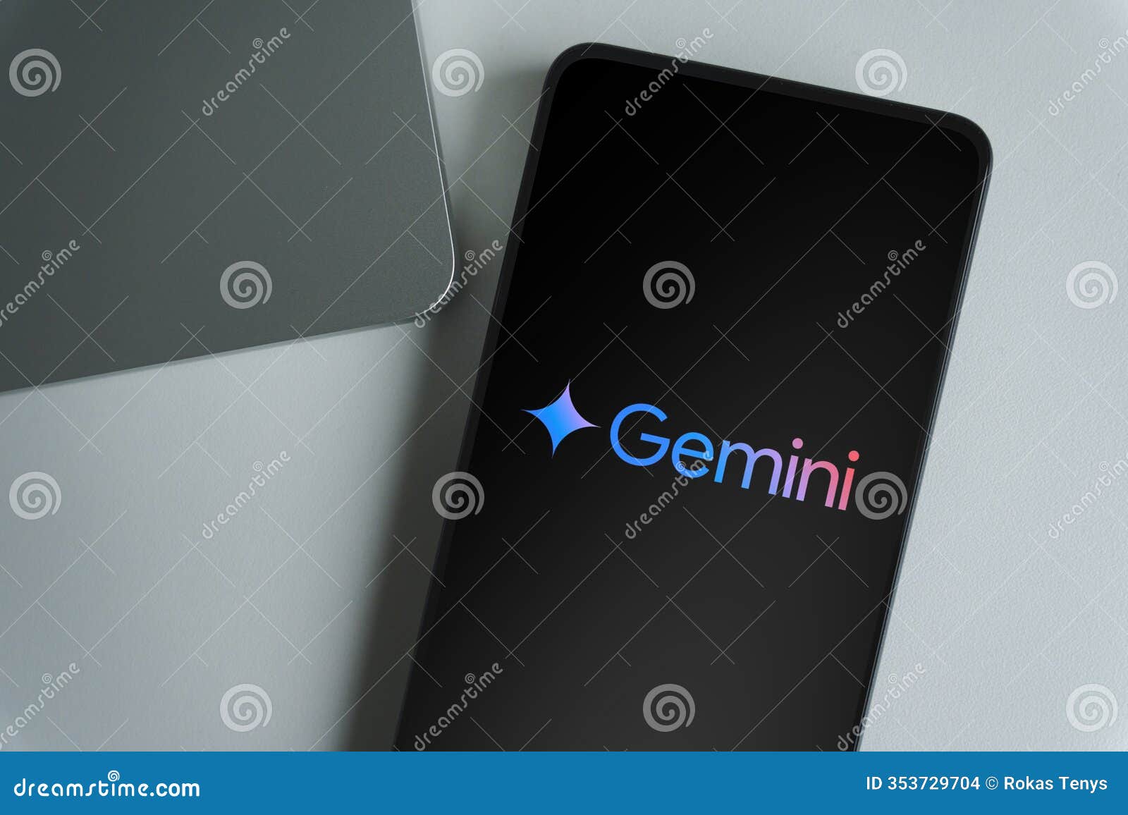 A Smartphone Displaying the Google Gemini Logo. Editorial Stock Image ...