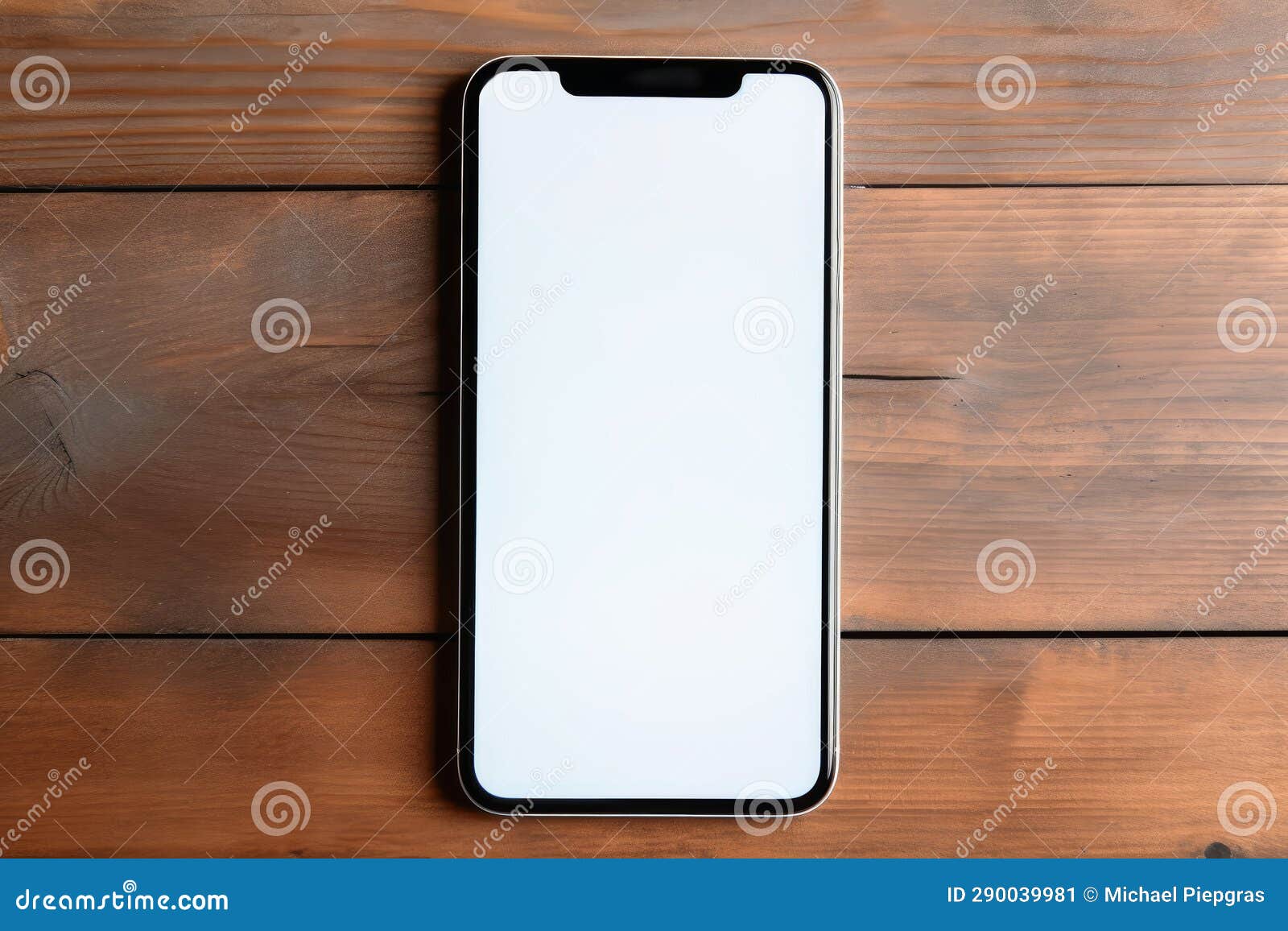 A Smartphone with an Empty Screen Stock Image - Image of people ...