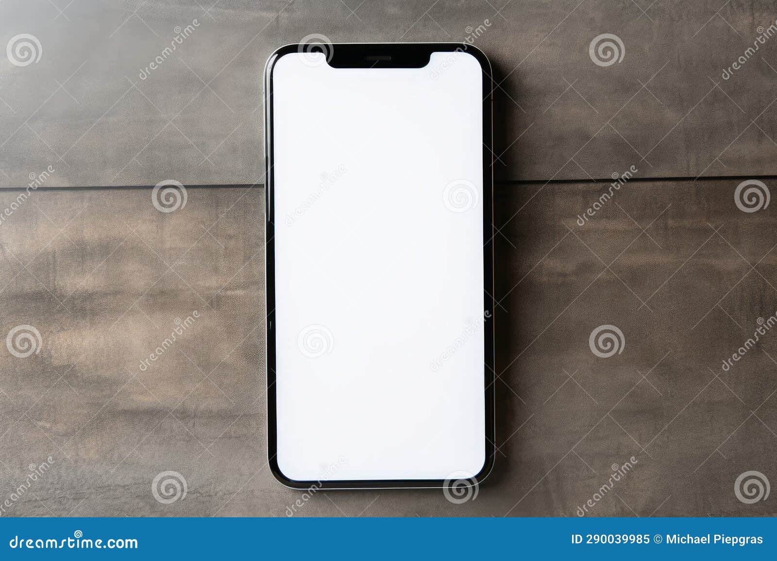 A Smartphone with an Empty Screen Stock Illustration - Illustration of ...