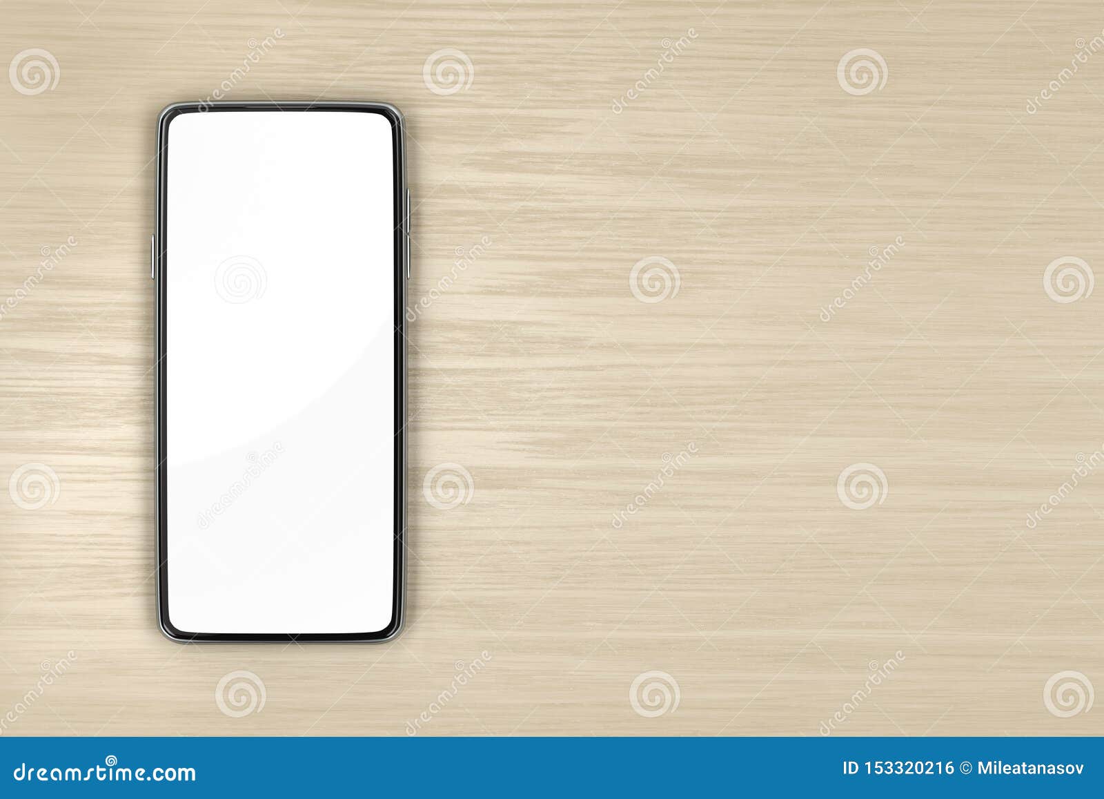 Smartphone with Empty Screen Stock Illustration - Illustration of ...