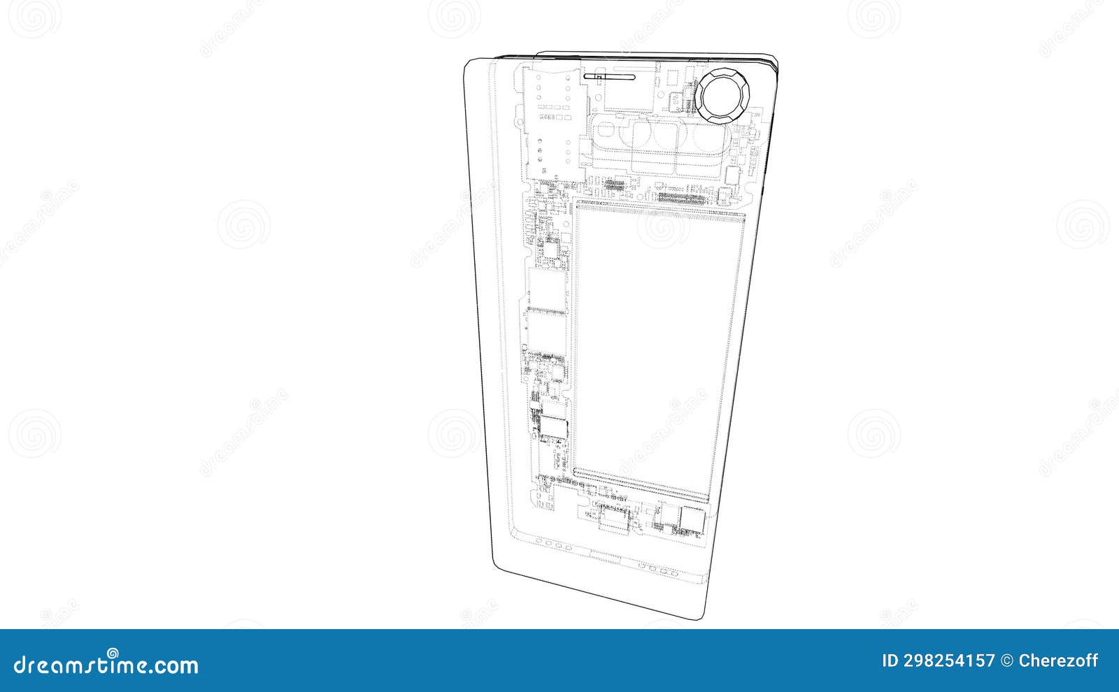 The Smartphone Expands Component by Component Stock Video - Video of ...