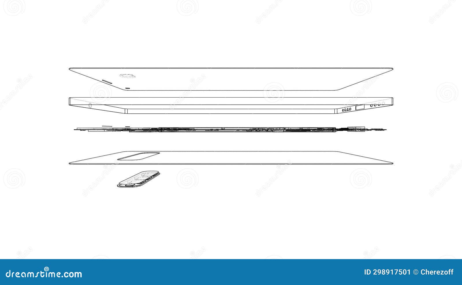 The Smartphone Expands Component by Component Stock Video - Video of ...