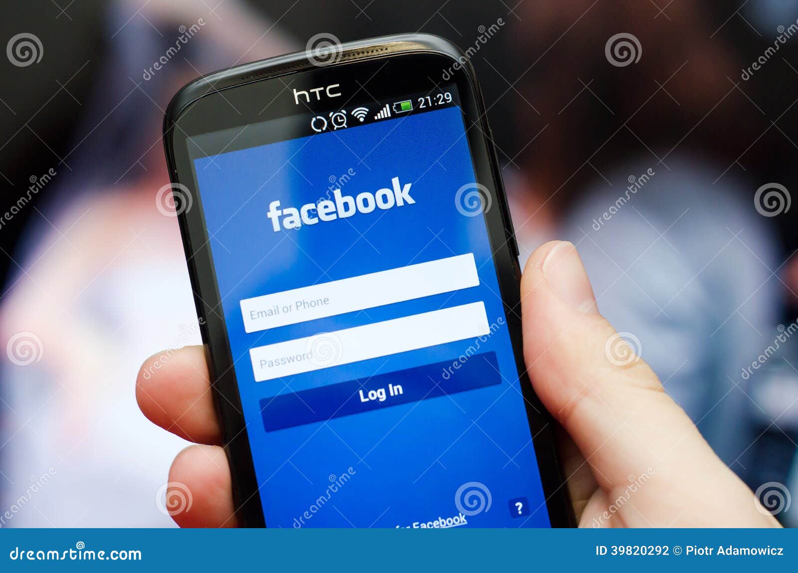 Smartphone with Facebook Social Network Mobile App Editorial ...