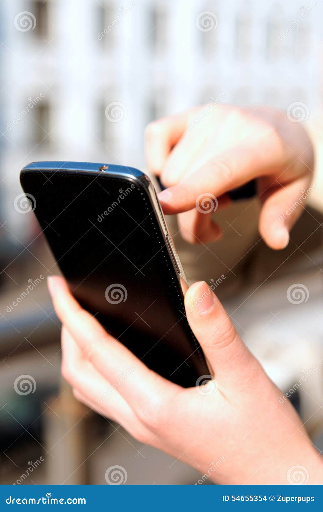 Smartphone stock photo. Image of finger, lifestyles, display - 54655354