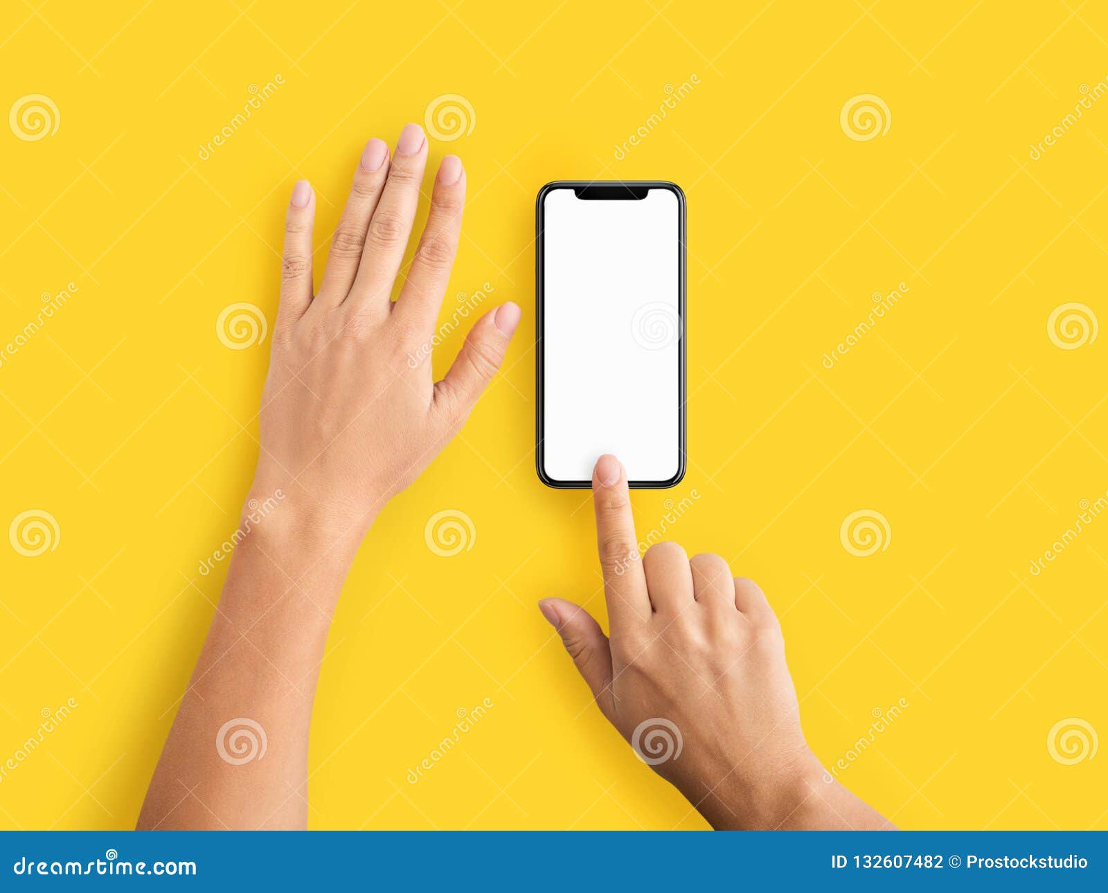 Smartphone Finger Scan Security and Privacy Protection Stock Photo ...