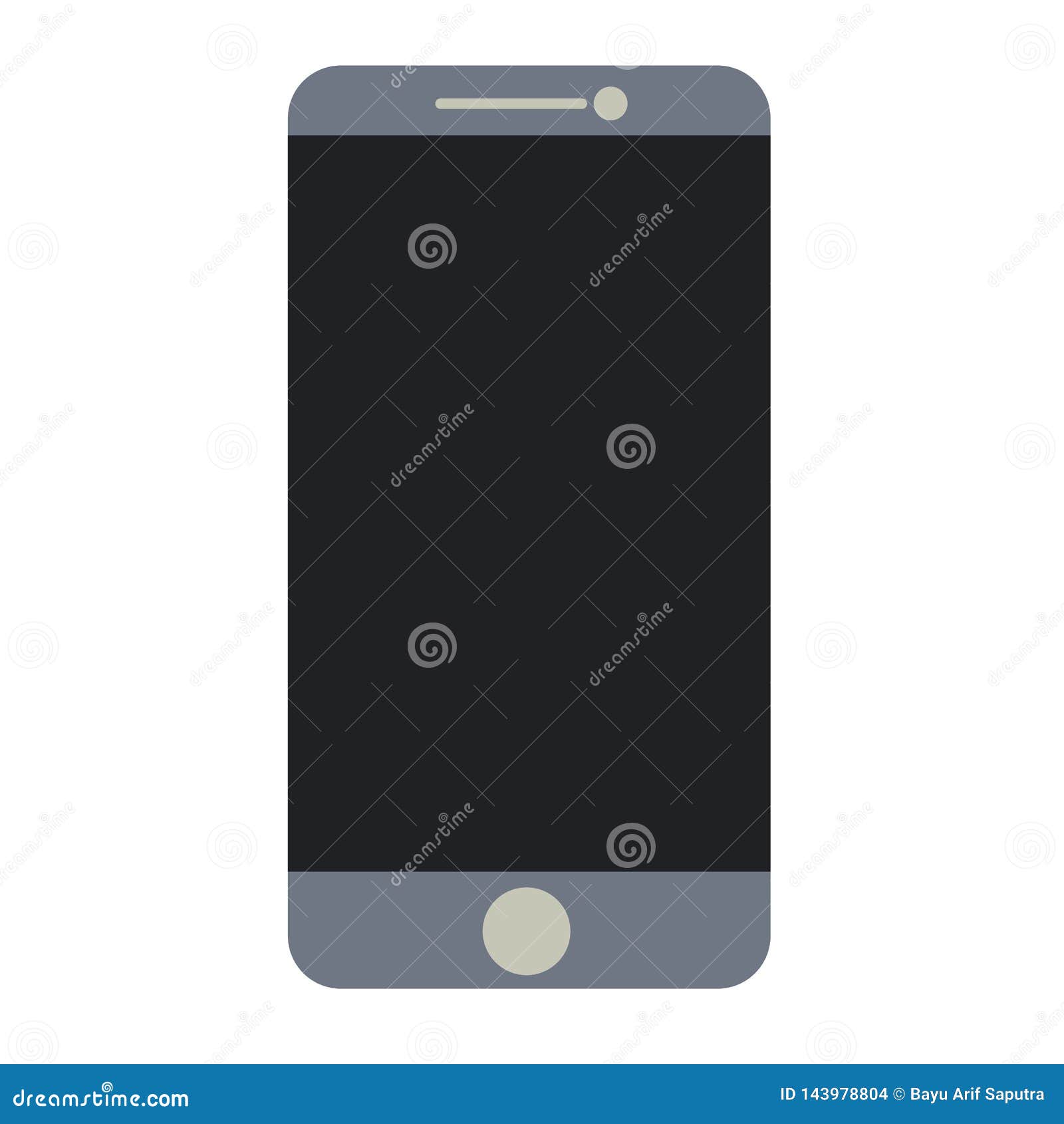 Smartphone flat icon stock illustration. Illustration of smartphone ...