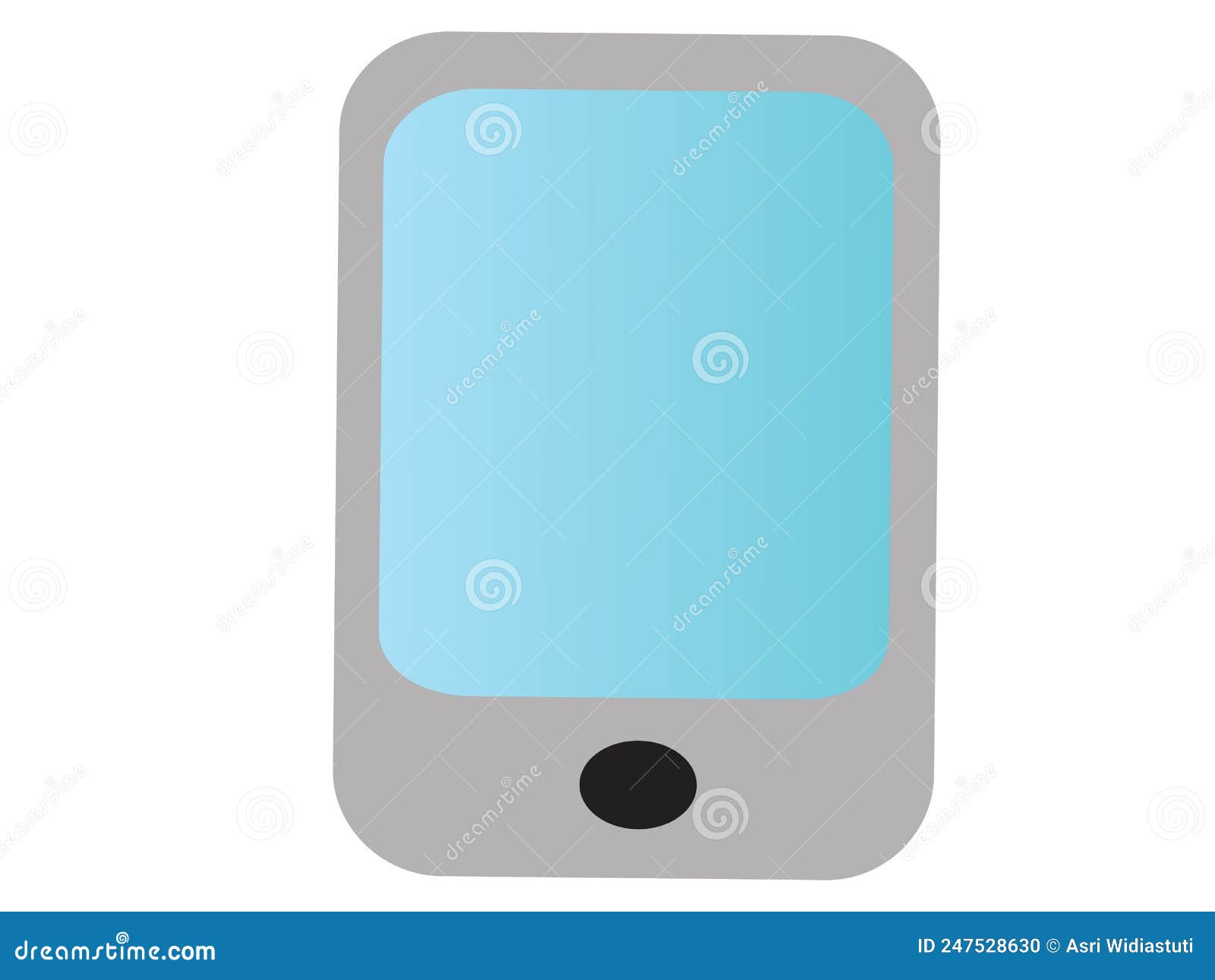 Smartphone flat vector stock photo. Image of handset - 247528630