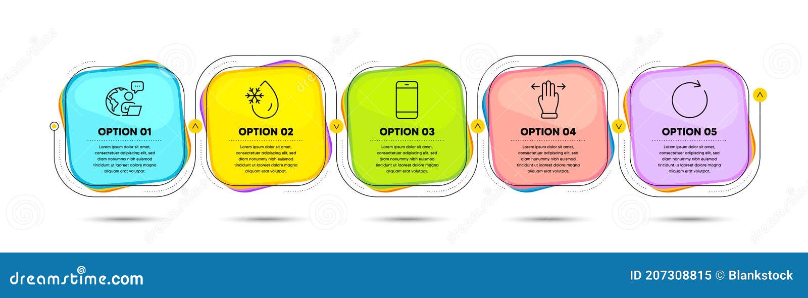 Smartphone, Freezing Water and Multitasking Gesture Icons Set ...