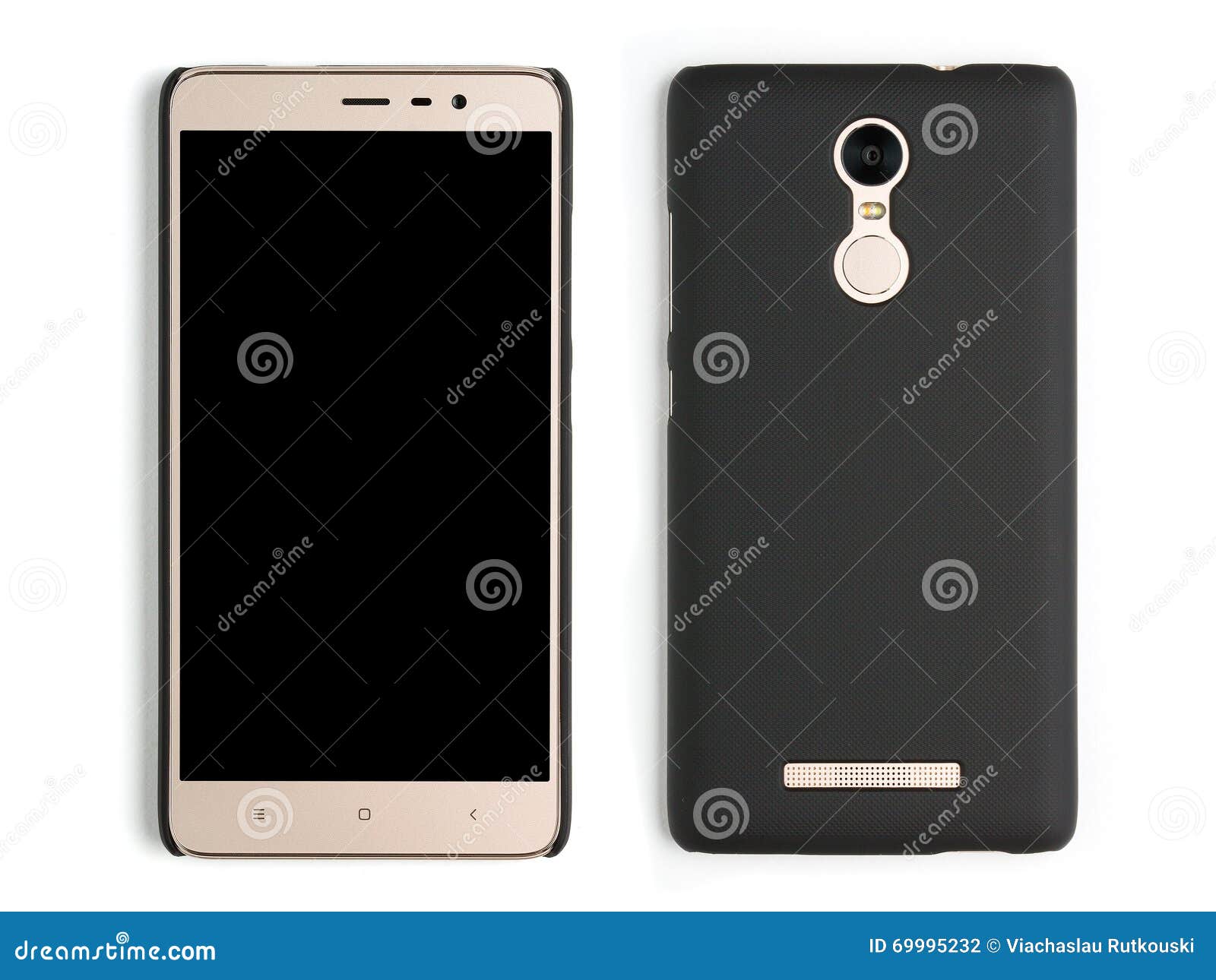 Smartphone Front and Back View Stock Photo - Image of close, colorful ...