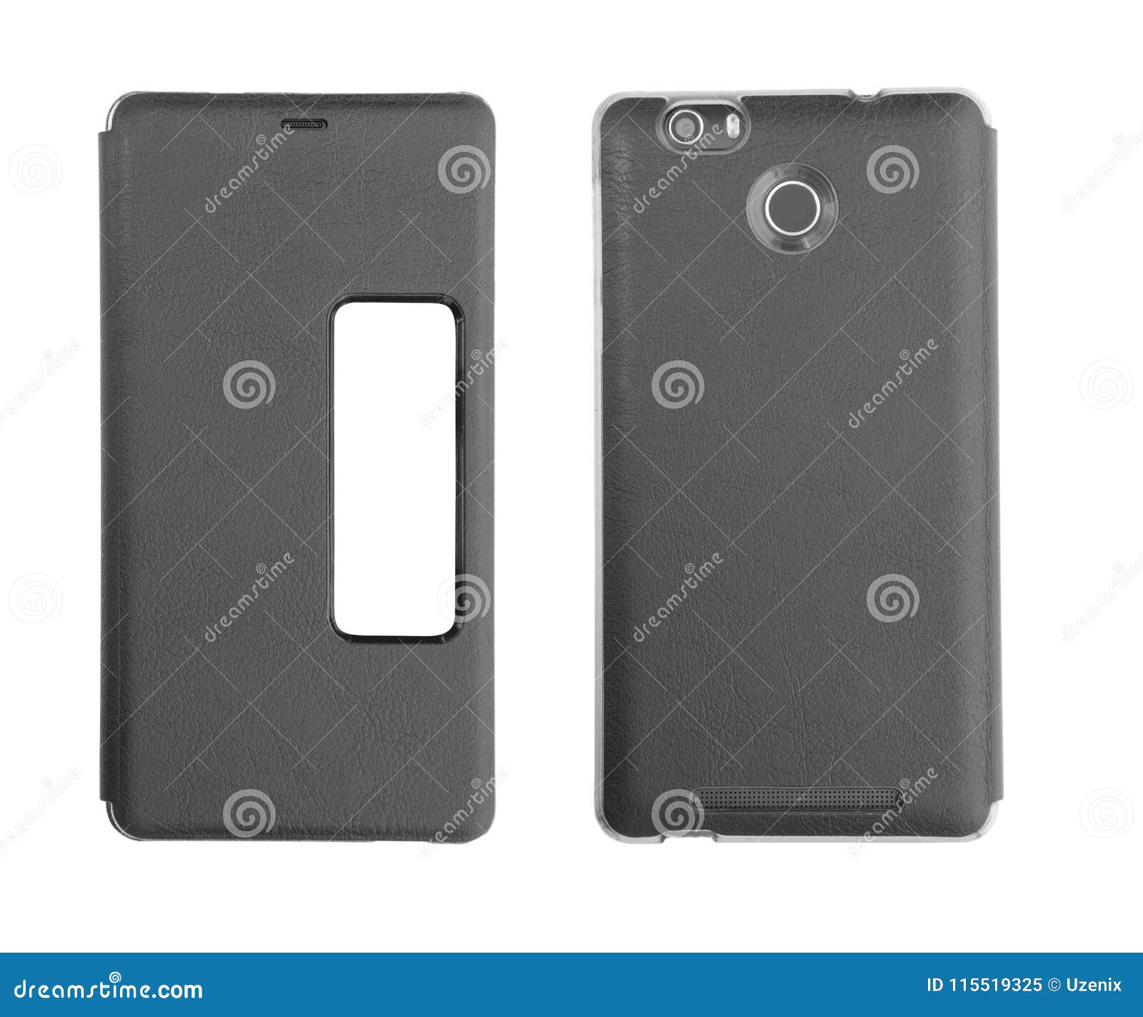 Smartphone Front and Rear View Stock Image - Image of golden ...