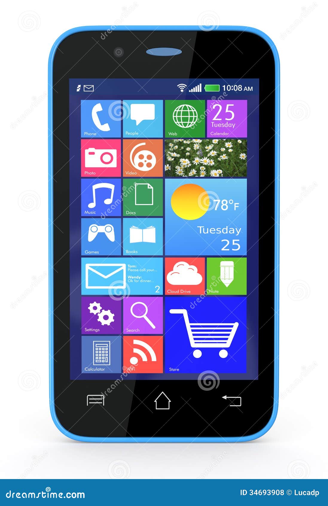 Smartphone stock illustration. Illustration of mobility - 34693908