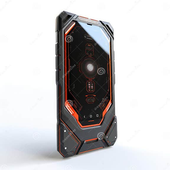 Smartphone of the future stock illustration. Illustration of connect ...