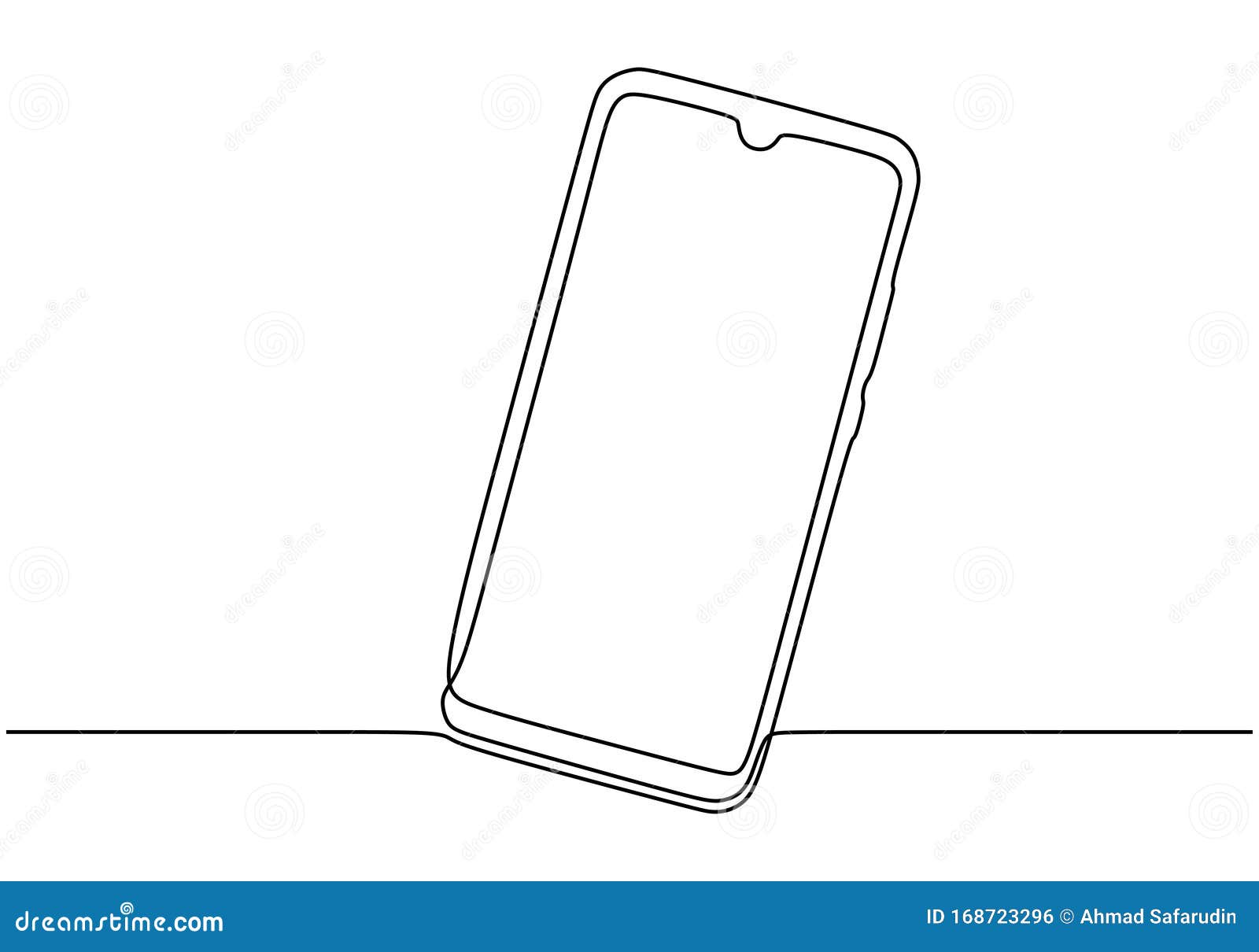 Smartphone Gadget One Continuous Line Drawing. Vector Technology ...