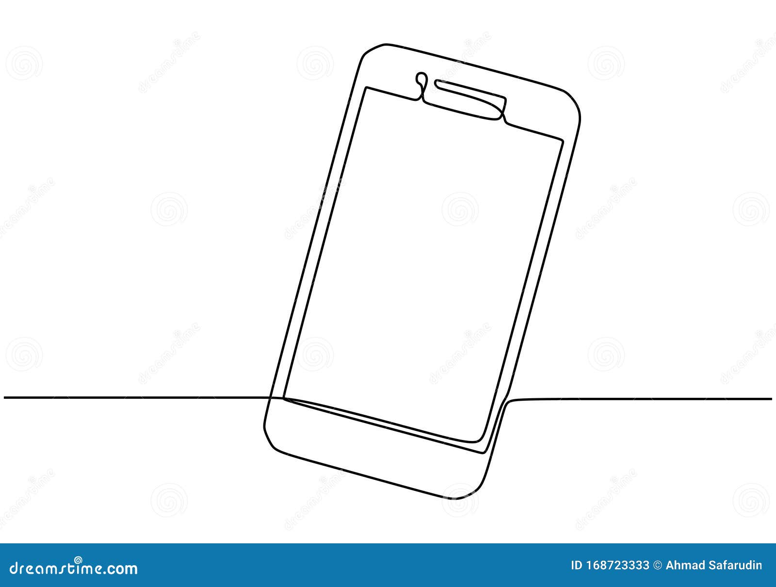 Smartphone Gadget One Continuous Line Drawing. Vector Technology ...