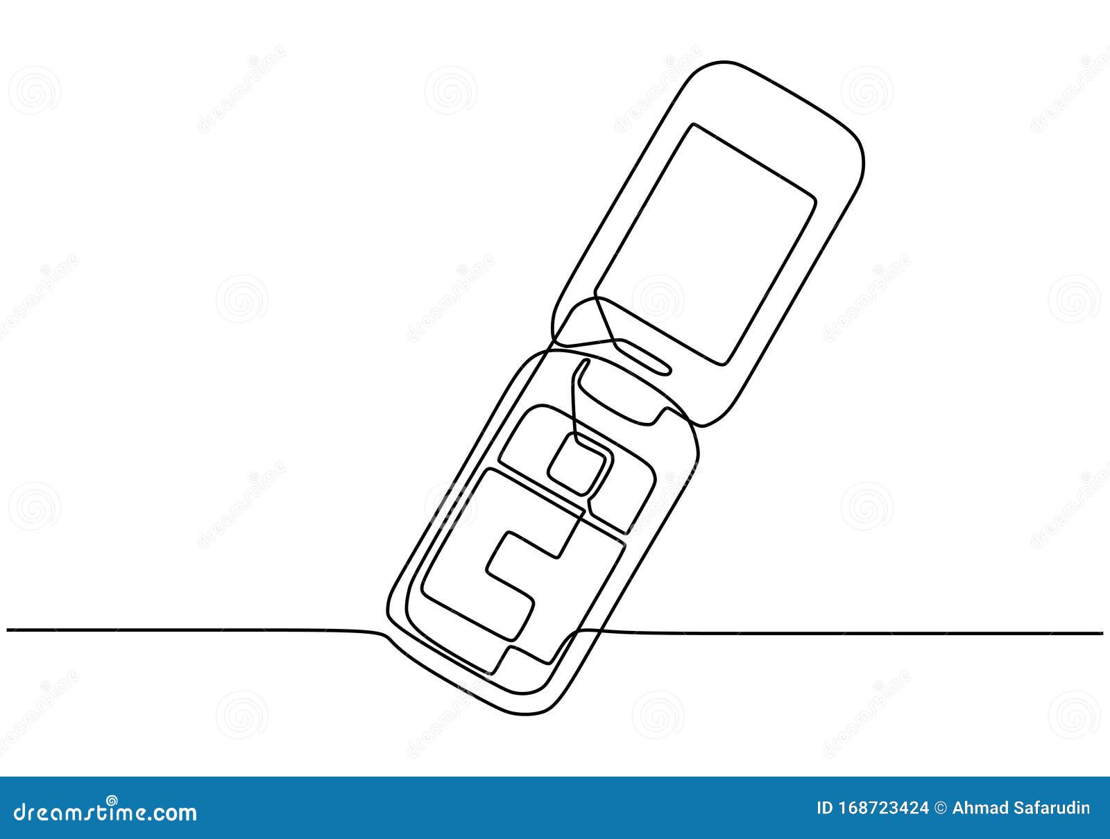 Smartphone Gadget One Continuous Line Drawing. Vector Technology ...
