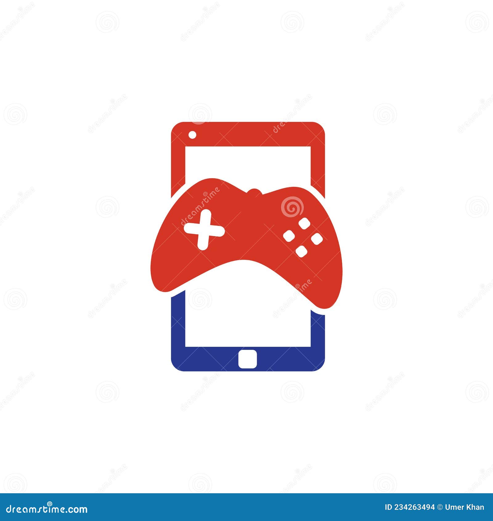 Smartphone Game Icon Logo Design. Stock Vector - Illustration of ...