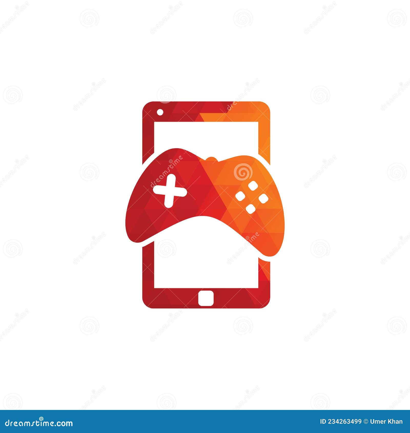 Smartphone Game Icon Logo Design. Stock Vector - Illustration of ...