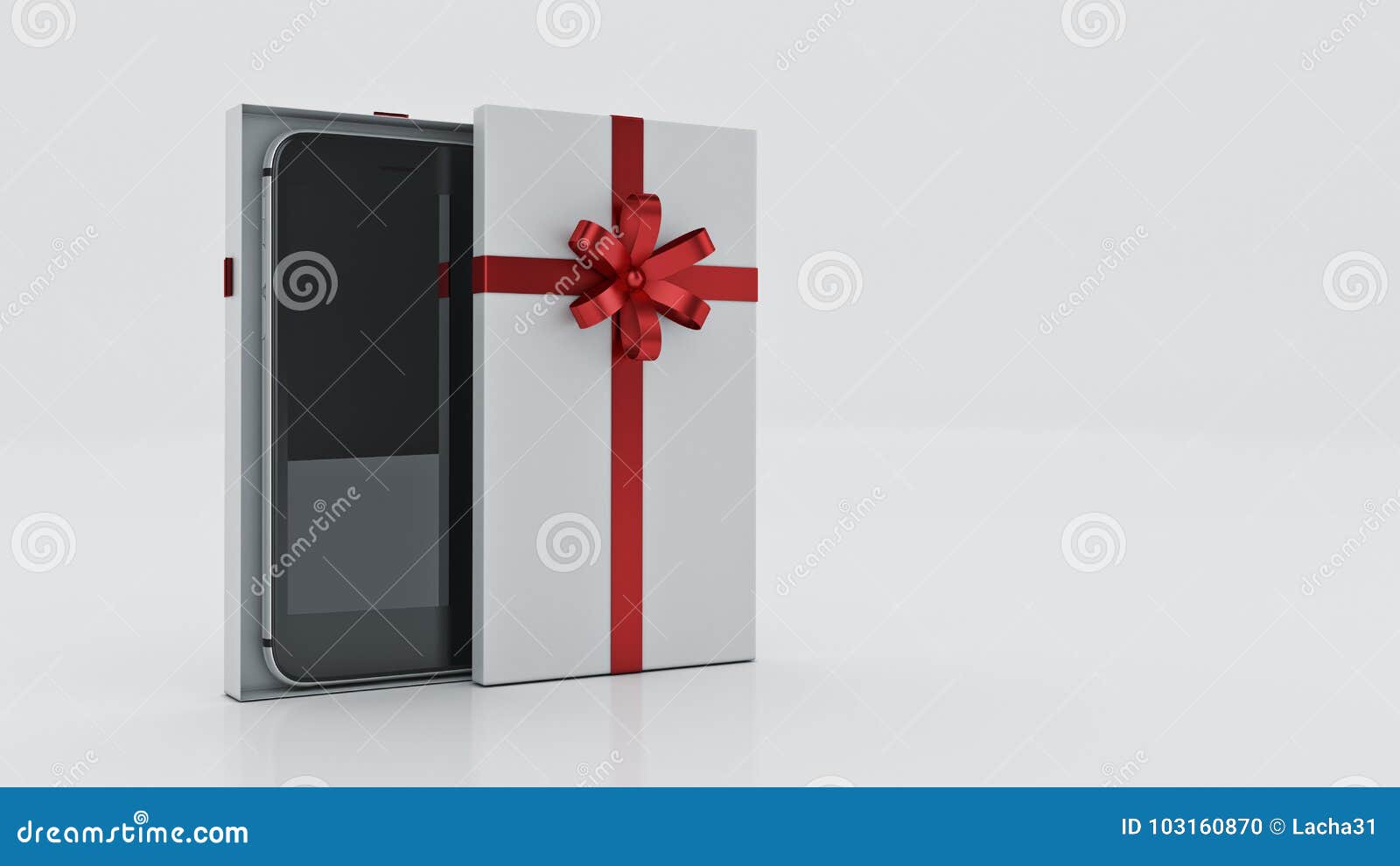 Smartphone. Gift Box Concept Stock Illustration - Illustration of ...