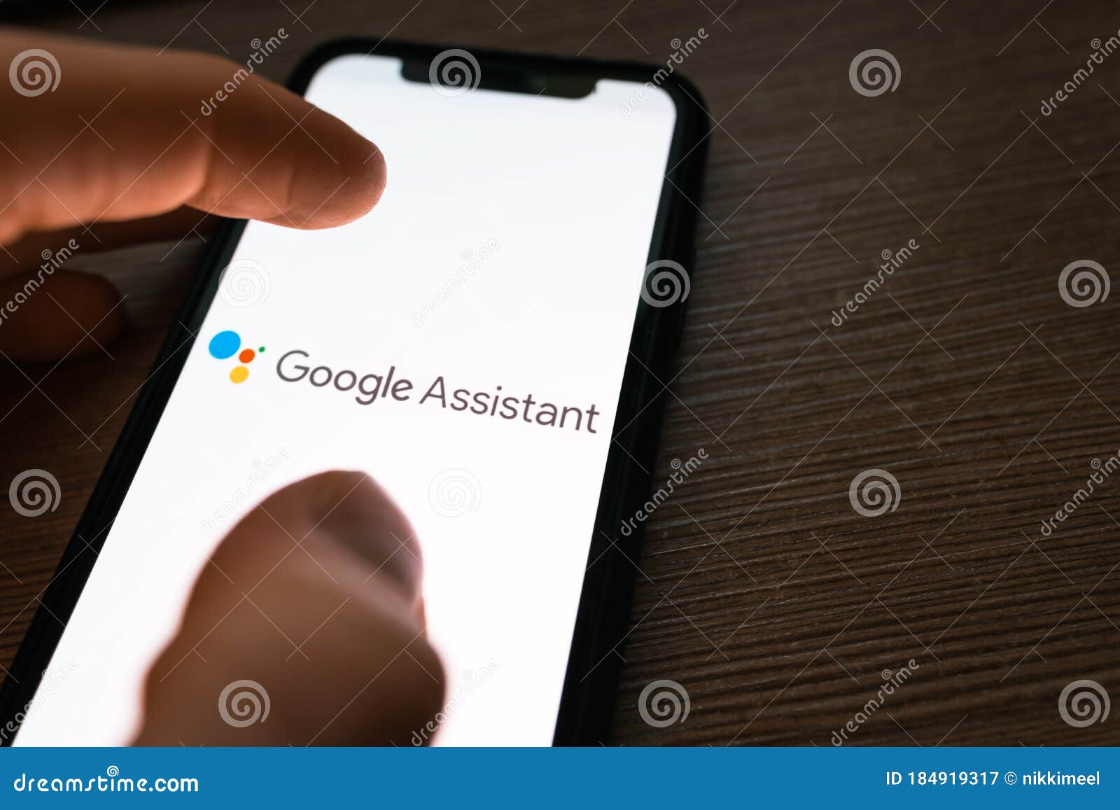Smartphone with Google Assistant Logo on the Screen. Editorial ...