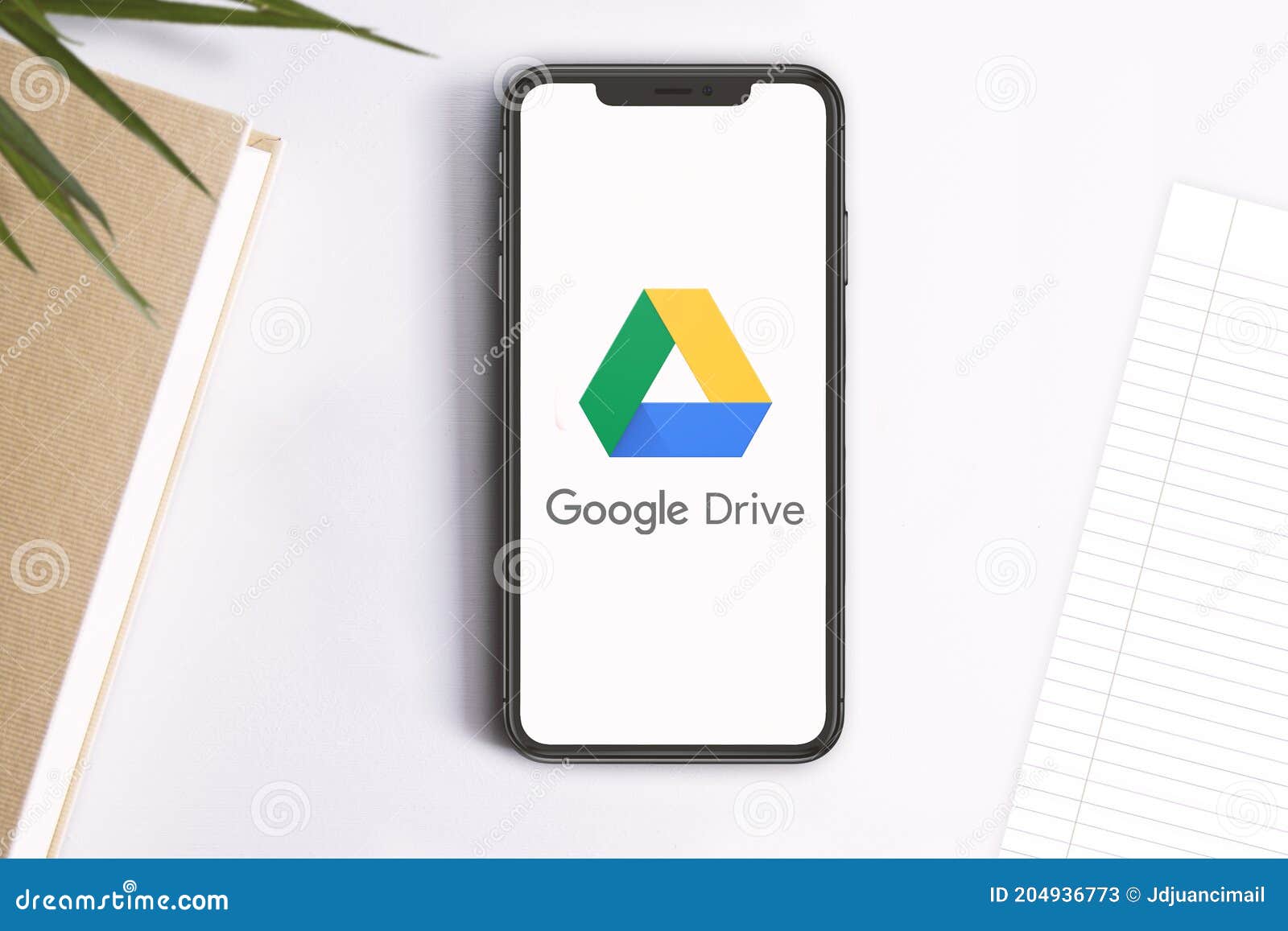 Smartphone with Google Drive Service App Logo on the Screen Editorial ...