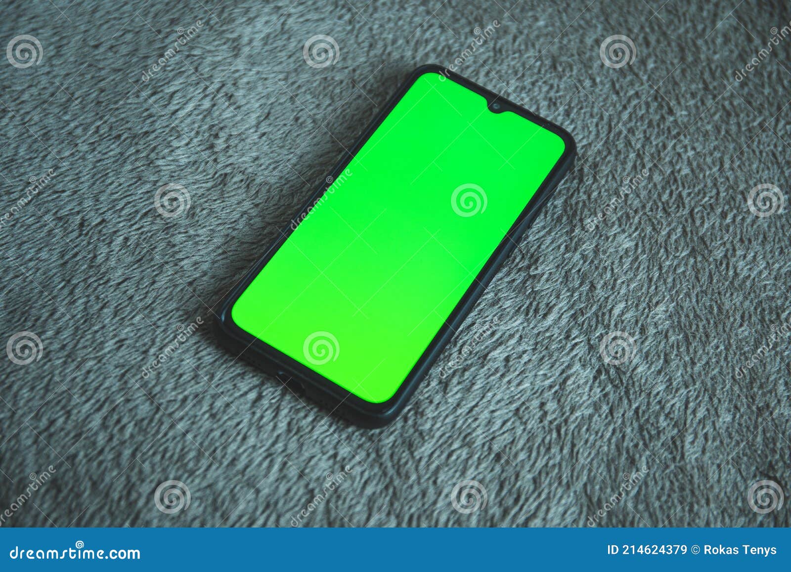 Smartphone with Greenscreen. Mobile Phone Frameless Design Concept ...