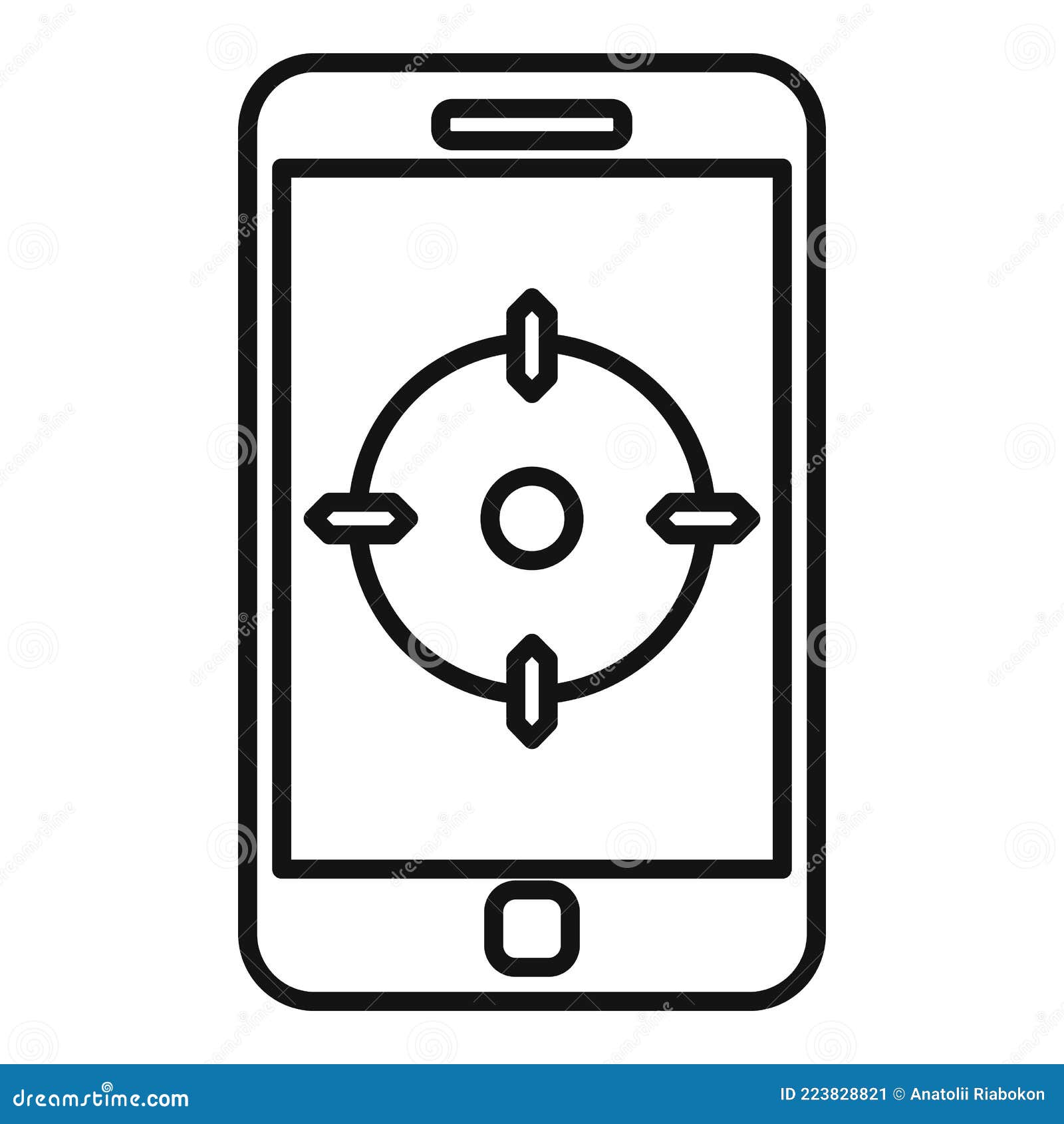 Smartphone Gyroscope Icon Simple Vector. Phone Accelerometer ...