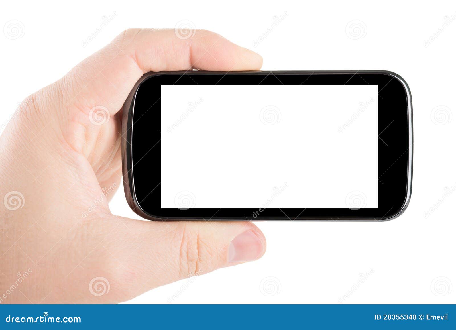 Smartphone in hand stock photo. Image of holding, idevice - 28355348