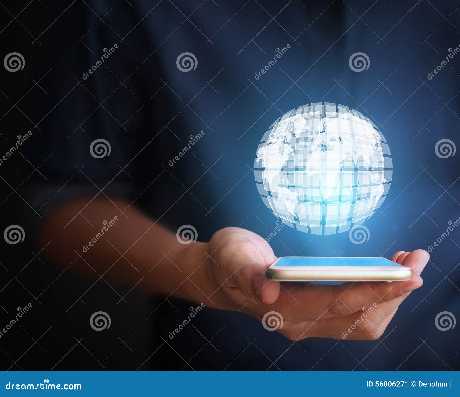 Smartphone in hand stock image. Image of connection, phone - 56006271