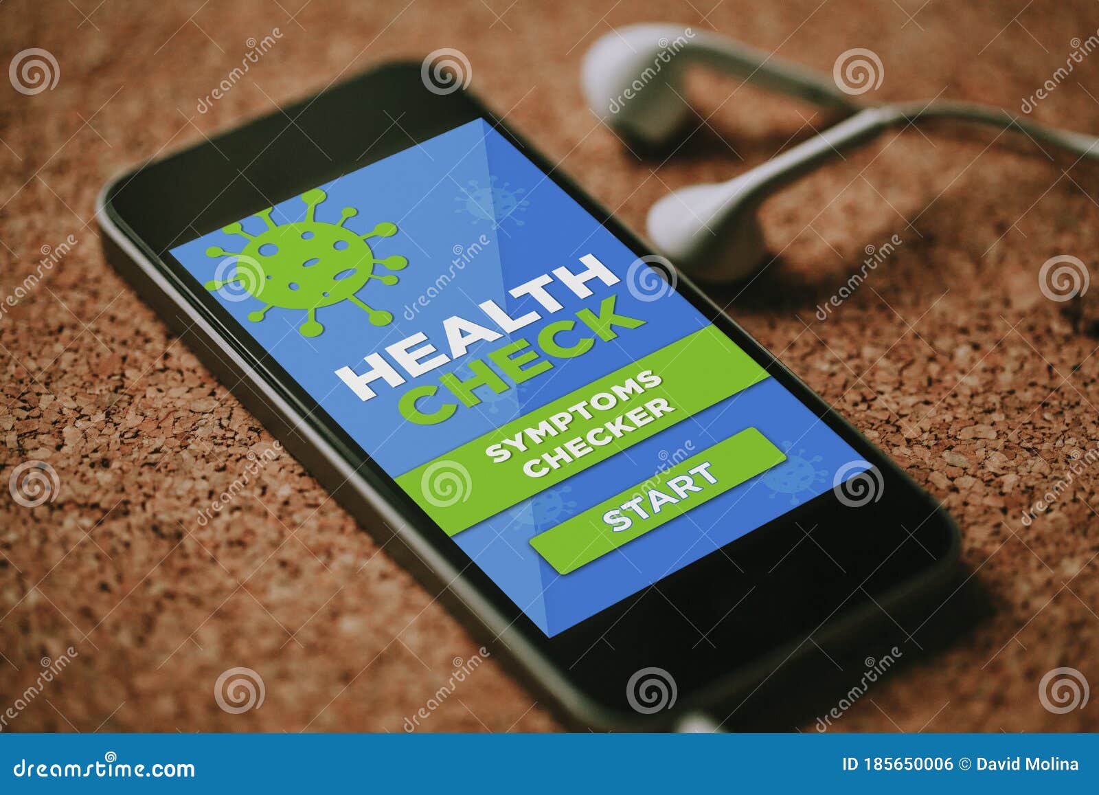 Smartphone with Health Check App in the Screen. Stock Photo - Image of ...