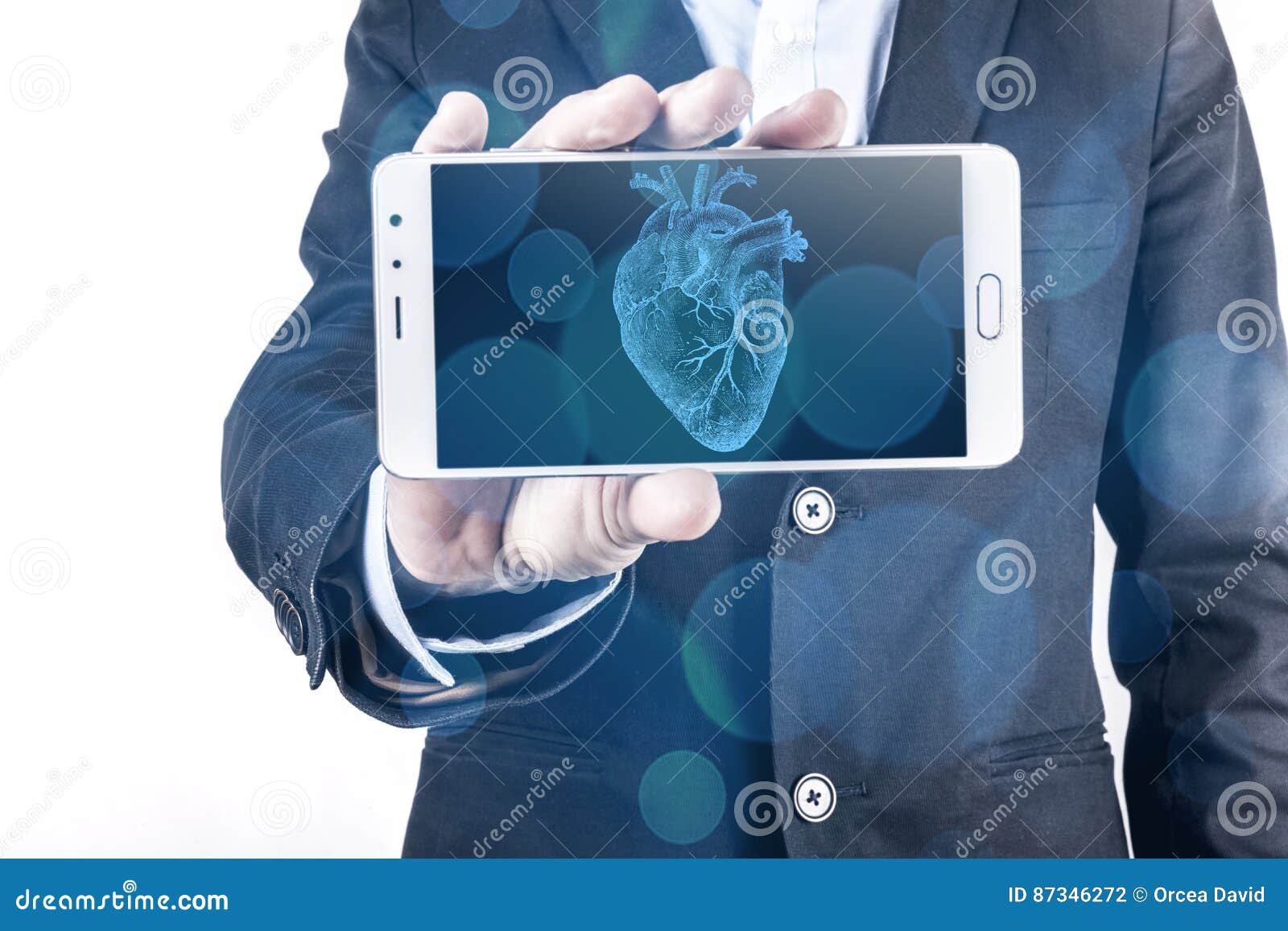 Smartphone and Heart stock photo. Image of computer, human - 87346272