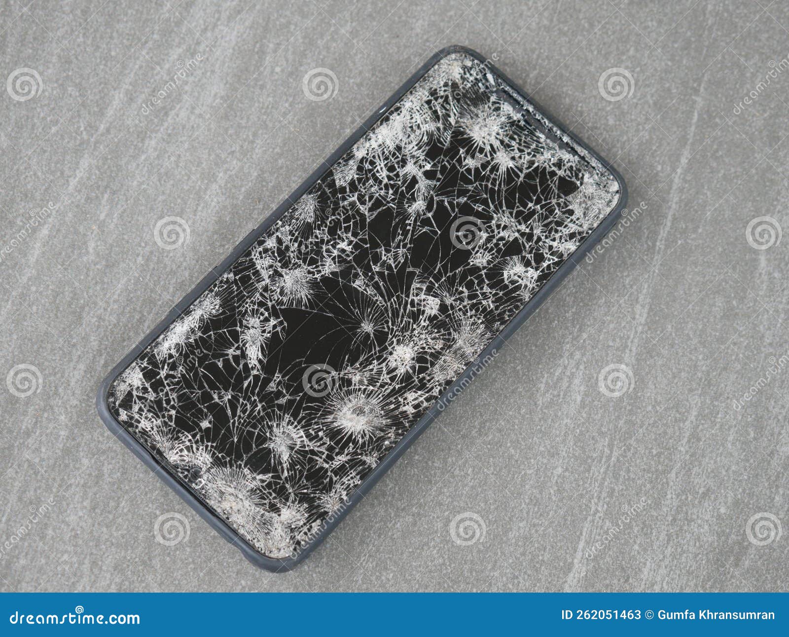 The Smartphone Hit the Floor, it Fell into a Crack Stock Image - Image ...