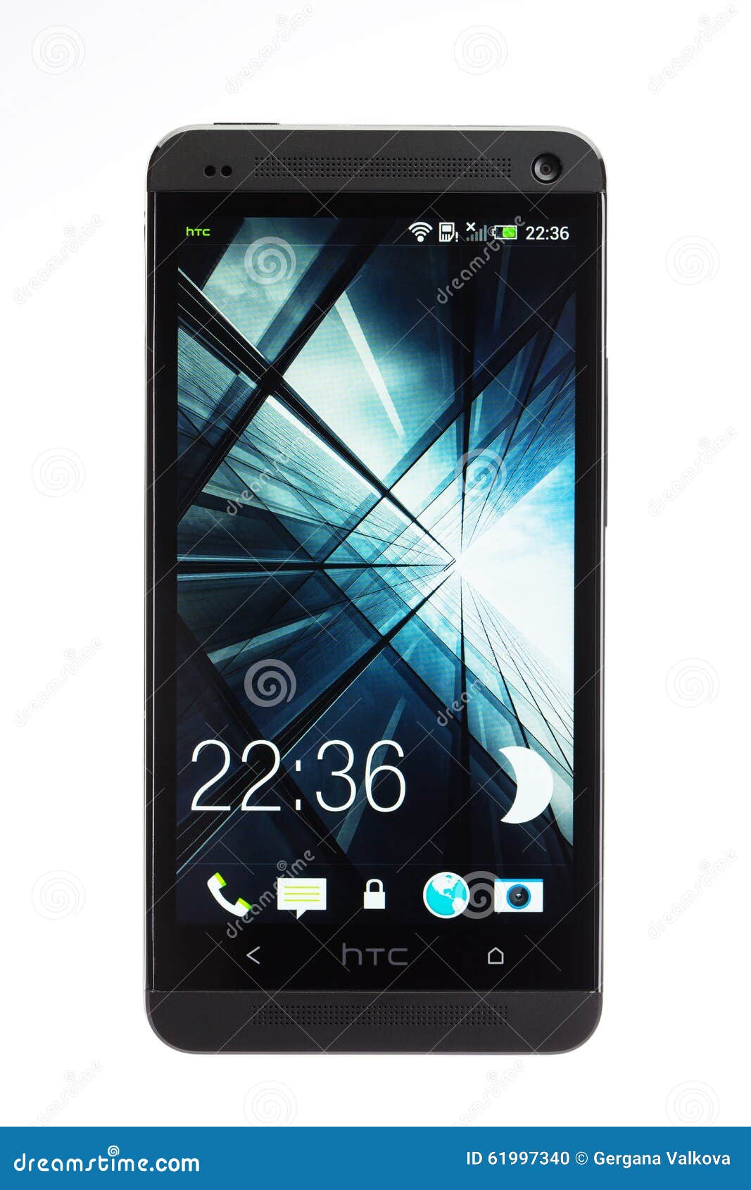 Smartphone Htc One Isolated On White Editorial Image Image Of Mobility Design 61997340
