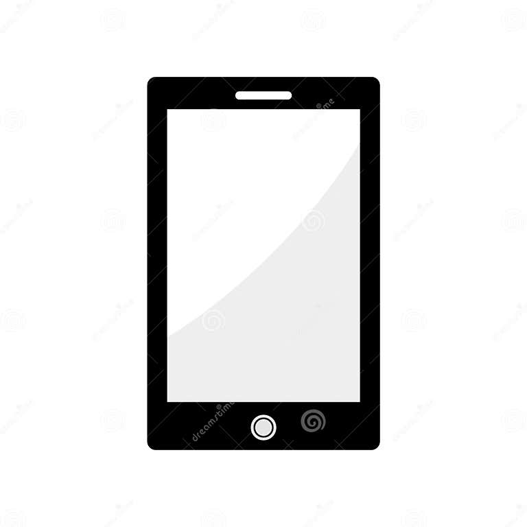 Smartphone Icon Black stock vector. Illustration of simple - 116622175