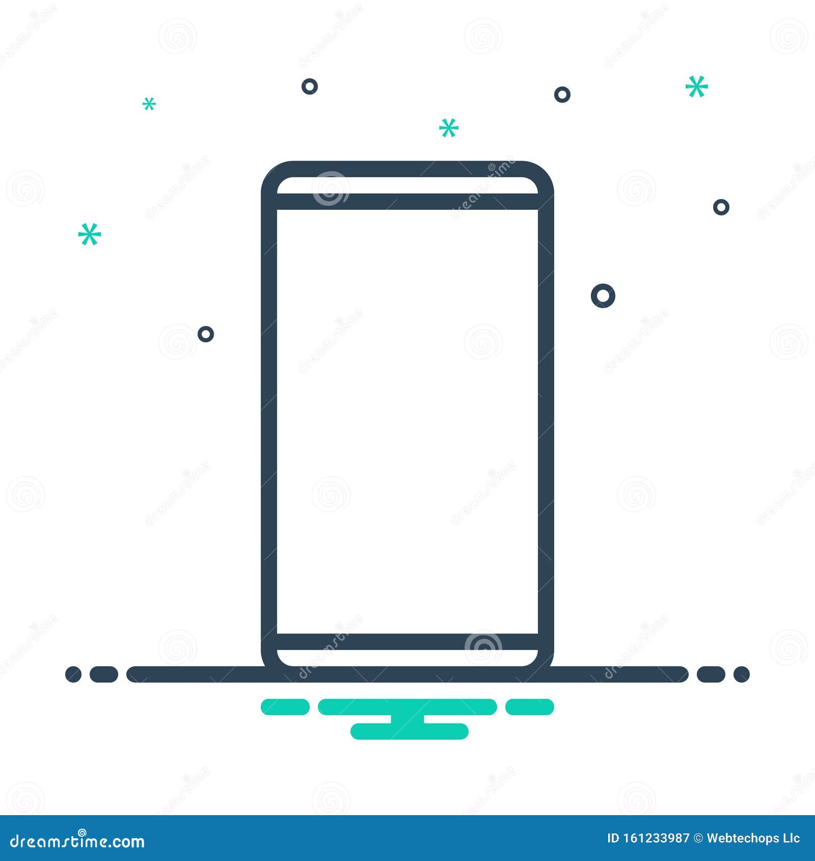 Mix Icon for Smartphone, Code and Cell Stock Vector - Illustration of ...