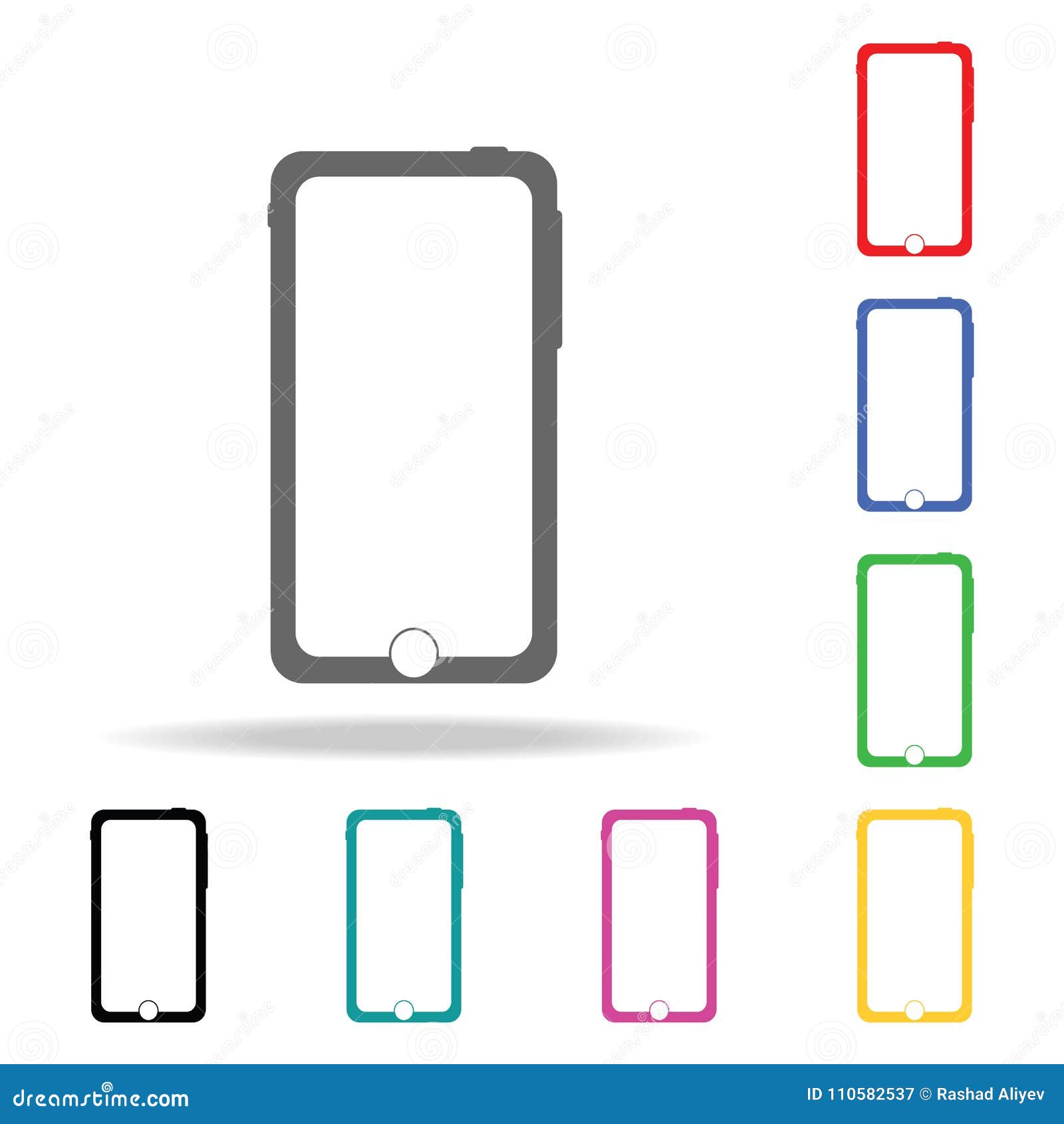 Smartphone Icon. Elements in Multi Colored Icons for Mobile Concept and ...