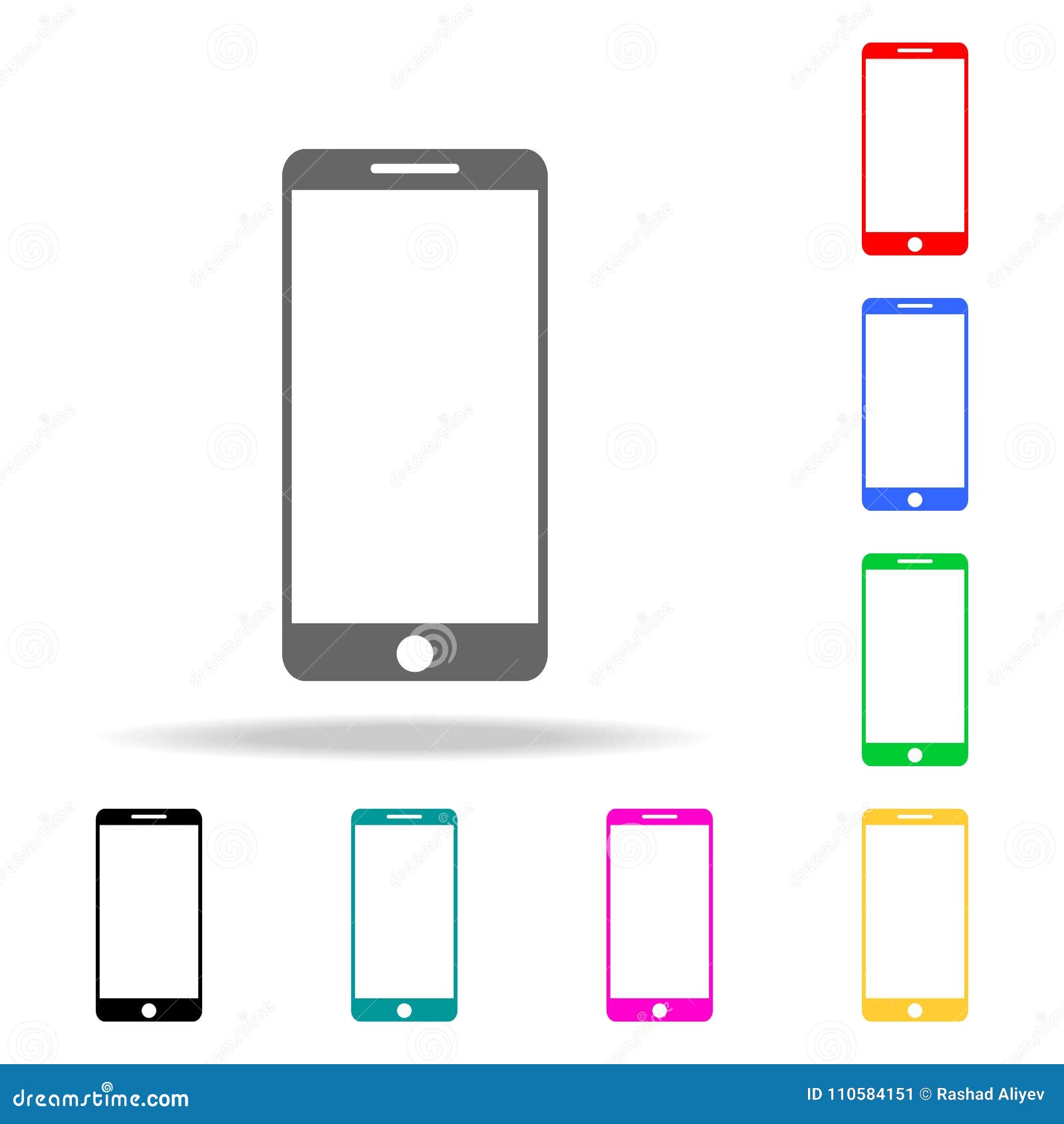 Smartphone Icon. Elements in Multi Colored Icons for Mobile Concept and ...