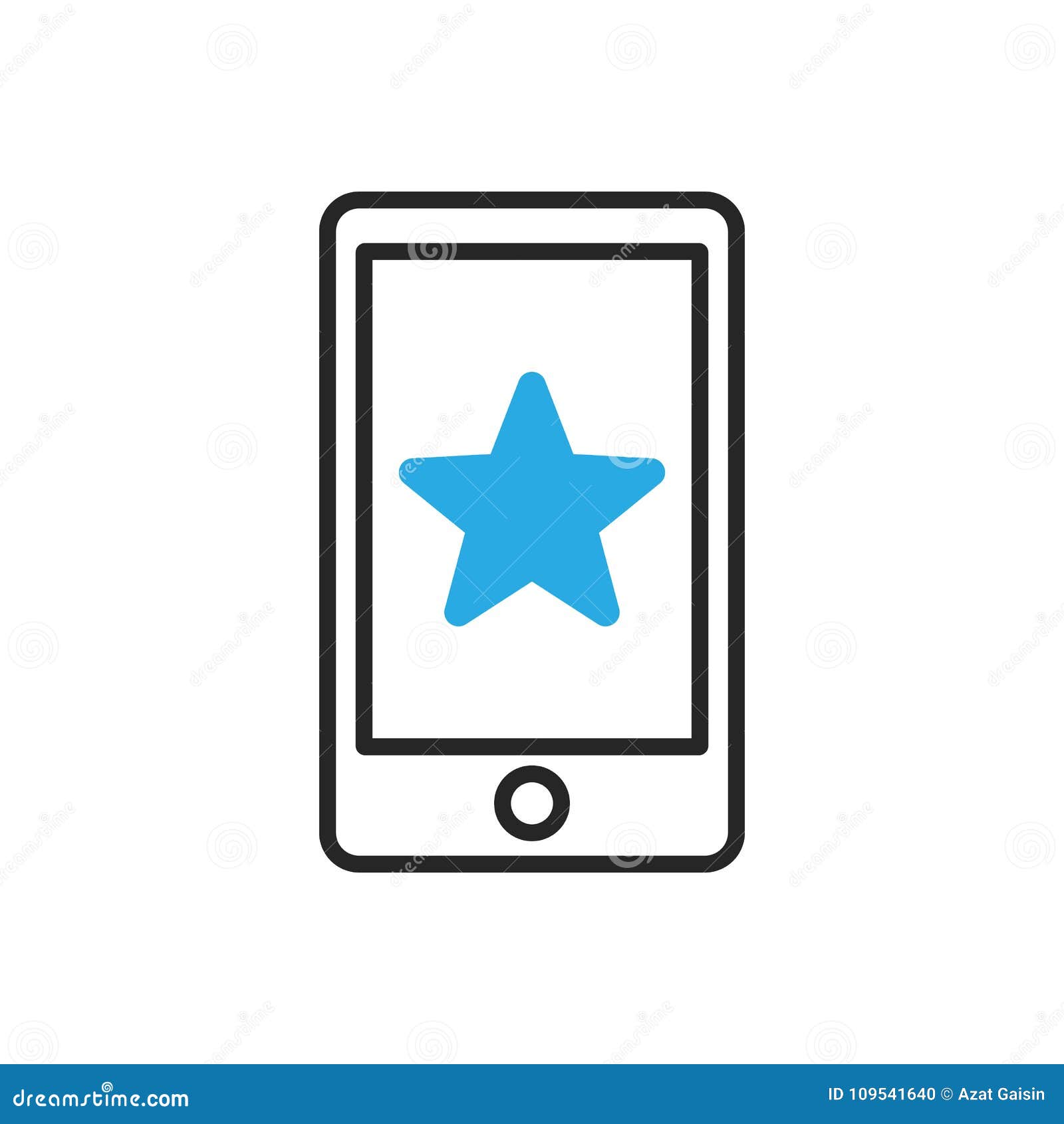 Smartphone Icon. Mobile Mark Stock Vector - Illustration of answering ...