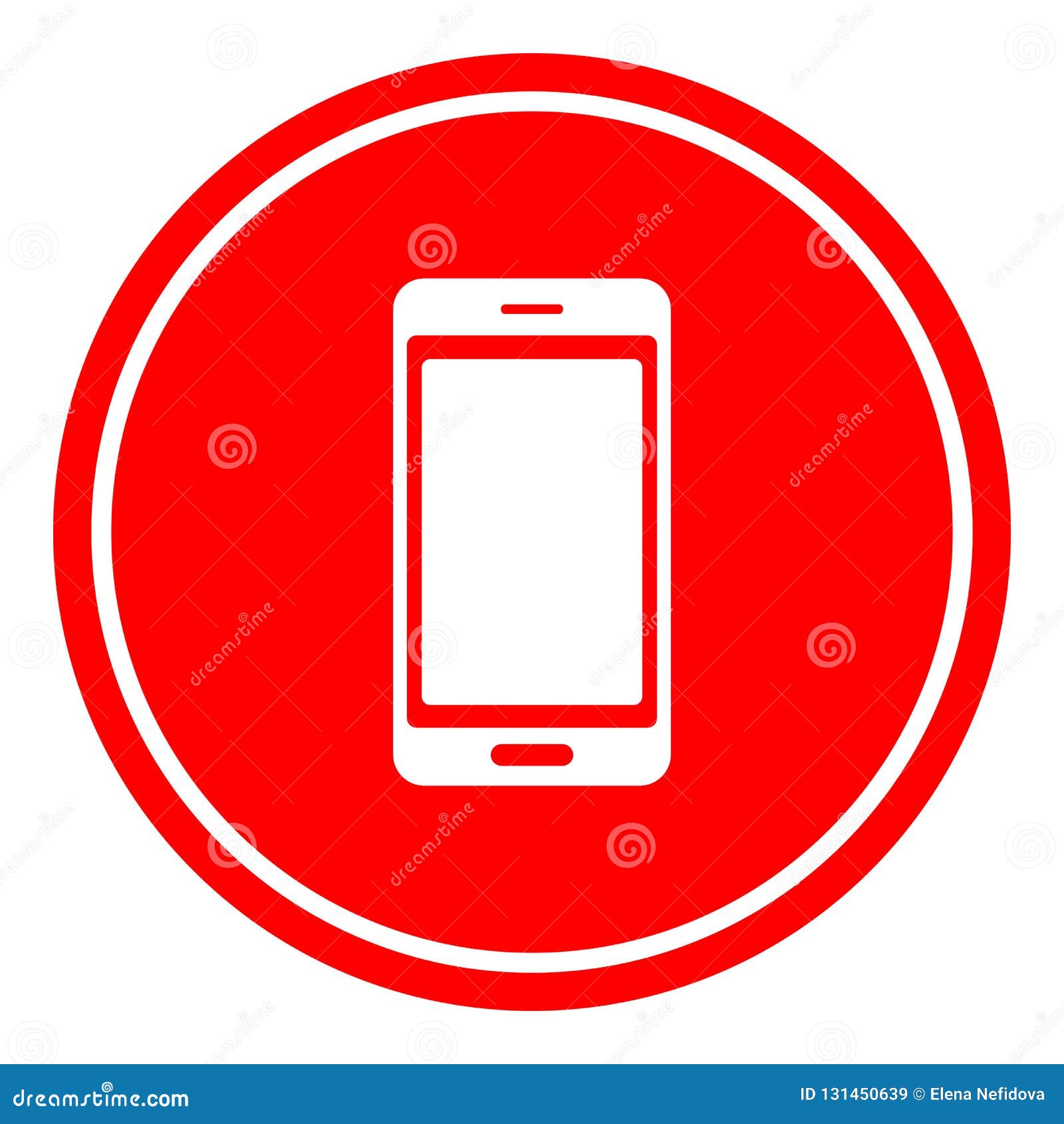 Red Smartphone Icon